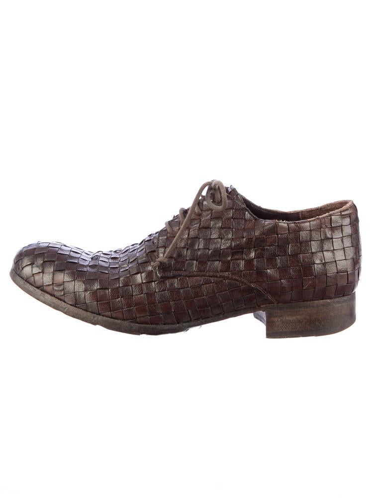 Officine Creative Basket Weave Shoe - Brown - 08110001 | The RealReal