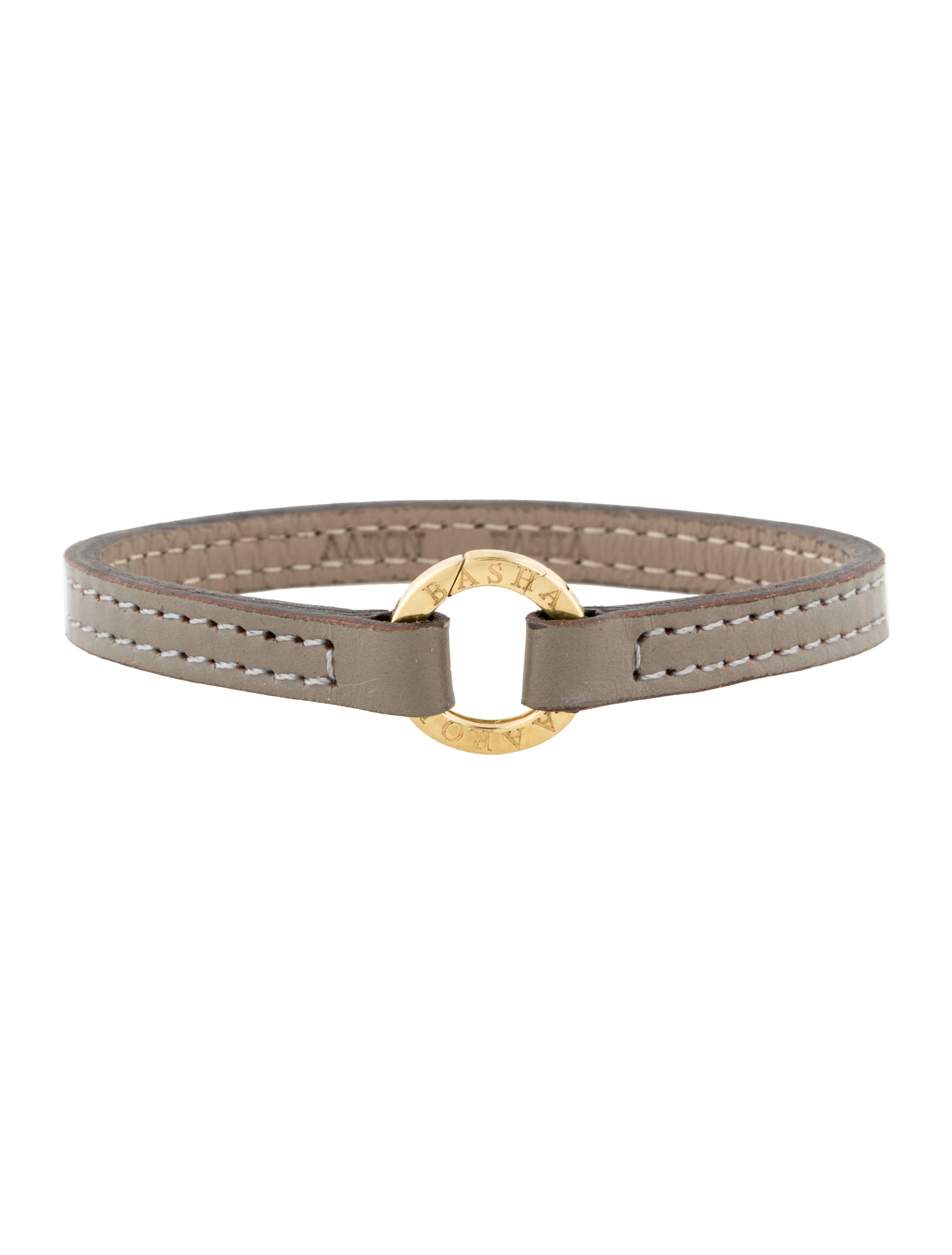 Aaron Basha 18K Leather Bangle Bracelet - Bracelets - AAR20189 | The ...
