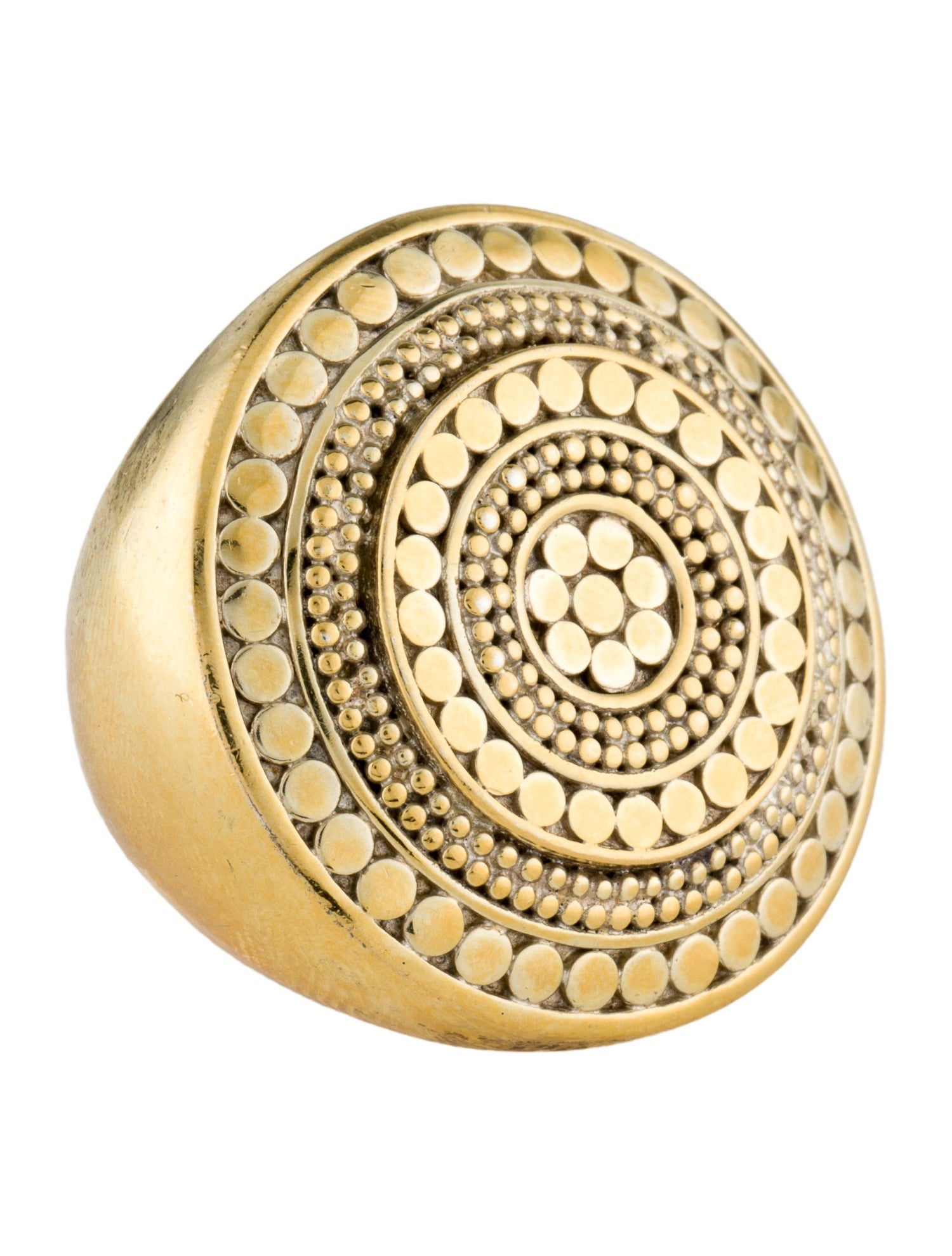 Anna Beck Flores Dome Ring - Sterling Silver Signet Ring, Rings ...