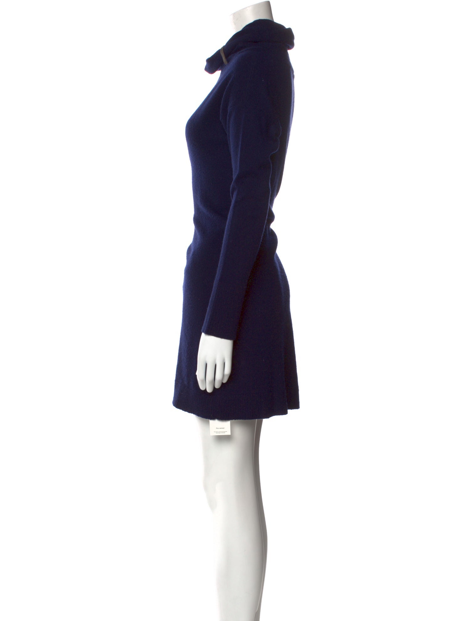 Rani Arabella Cashmere Mini Dress Blue Dresses Clothing Abl21626 The Realreal