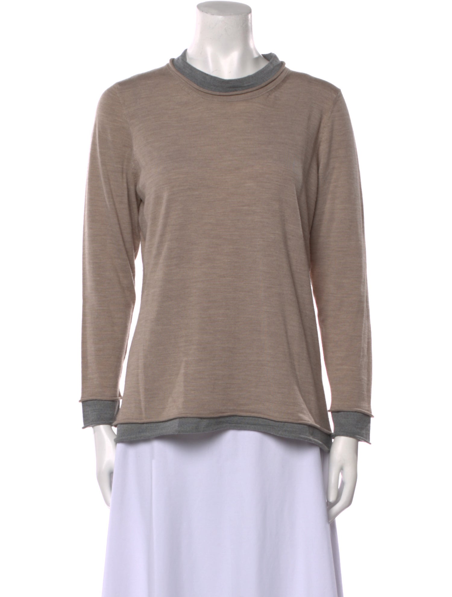 Rani Arabella Crew Neck Sweater - Grey Knitwear, Clothing - ABL21631 | The RealReal