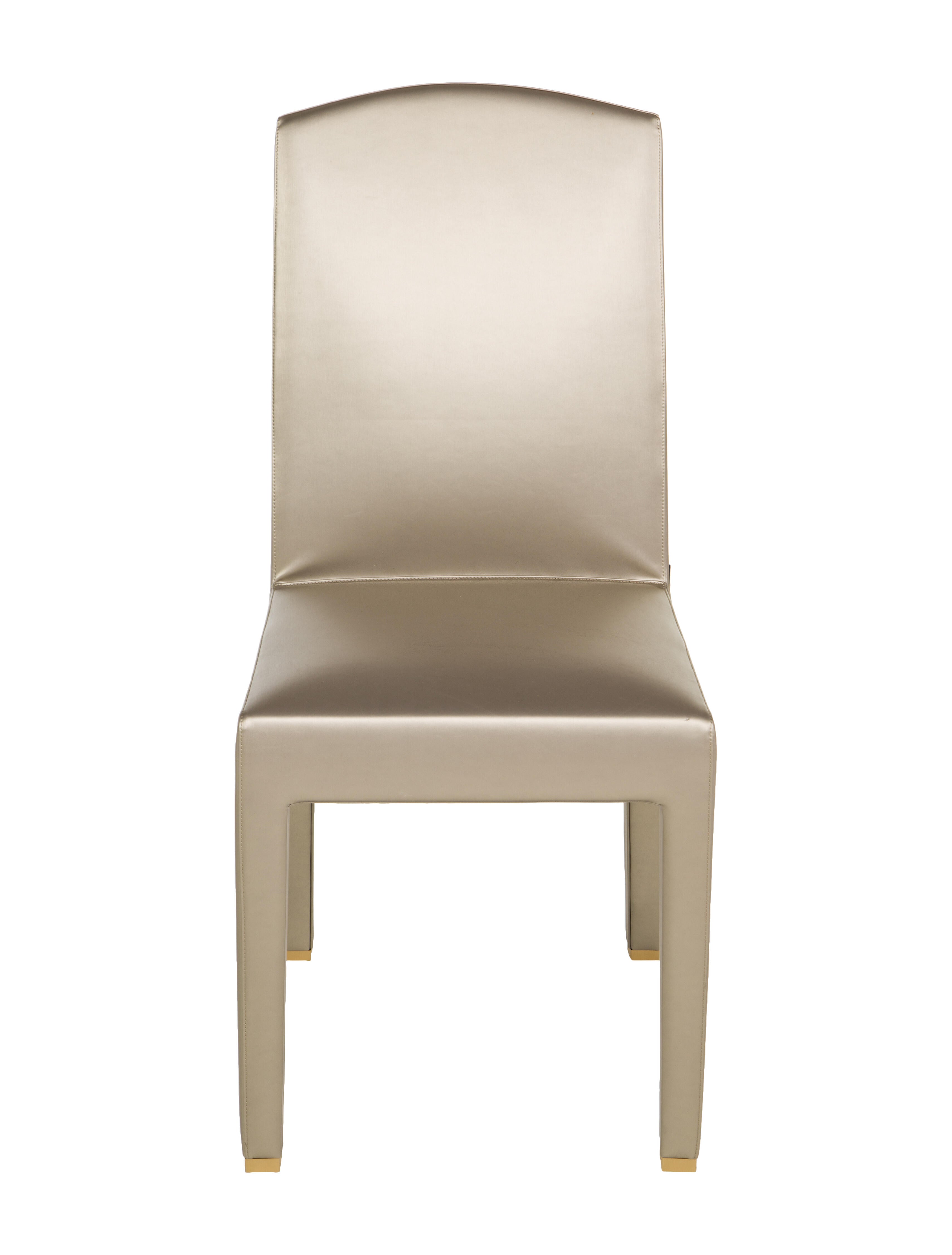 Armani Casa Set of 12 Dalia Dining Chairs - Brown, 12 pieces Seating ...