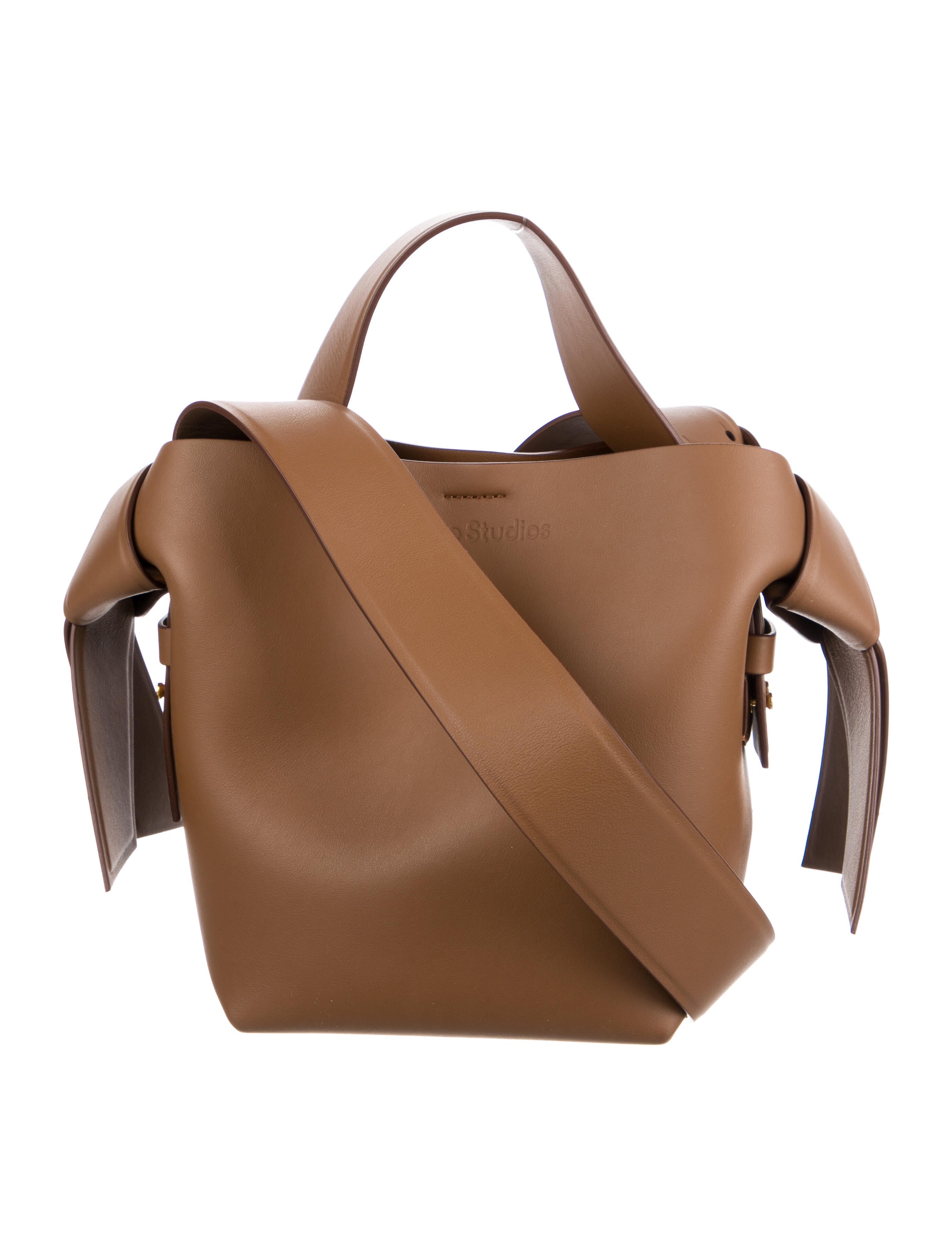Acne Studios Smooth Leather Handle Bag w/ Strap[ - Brown Handle Bags ...