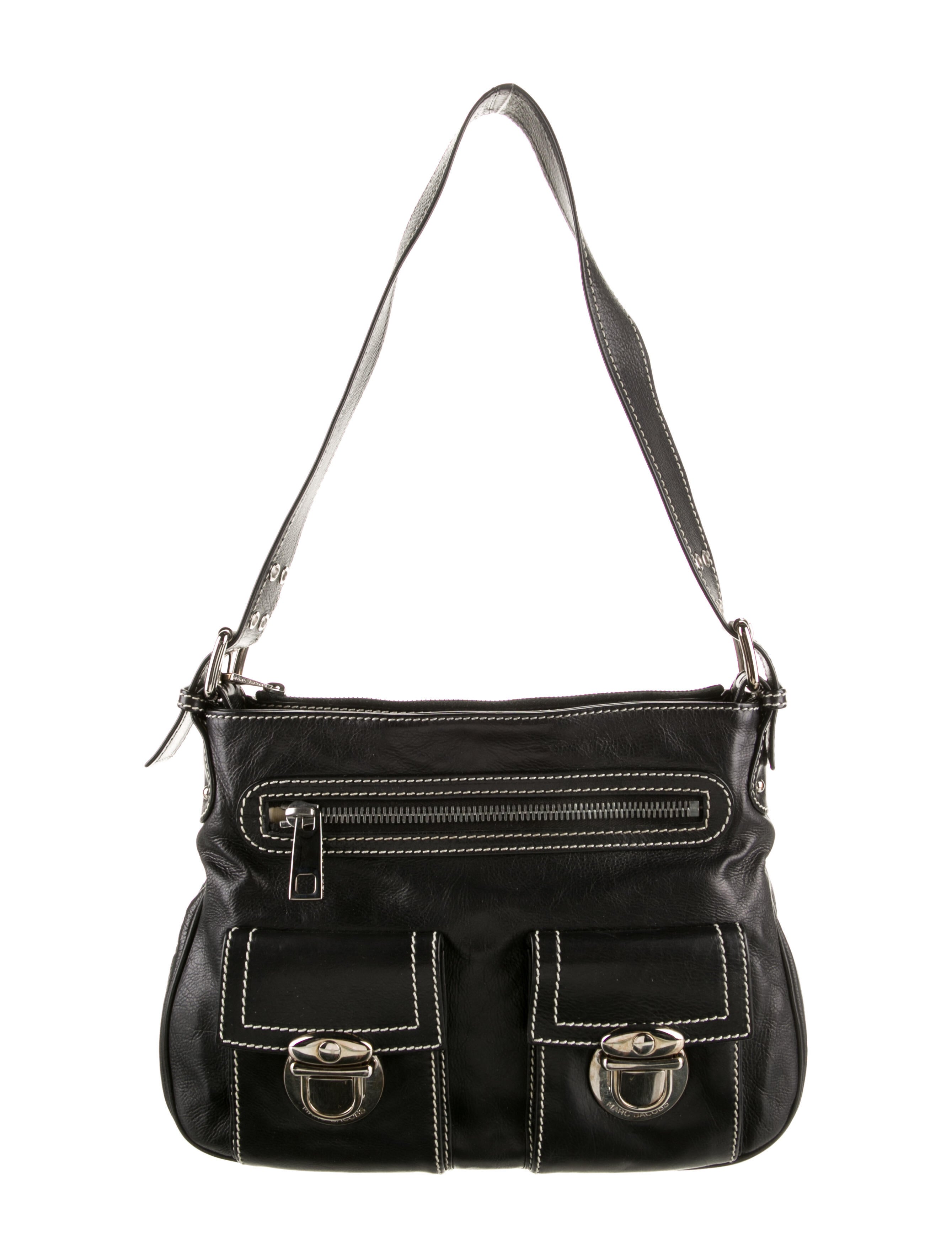 Marc Jacobs Leather Shoulder Bag - Black Shoulder Bags, Handbags - MAR152850 | The RealReal