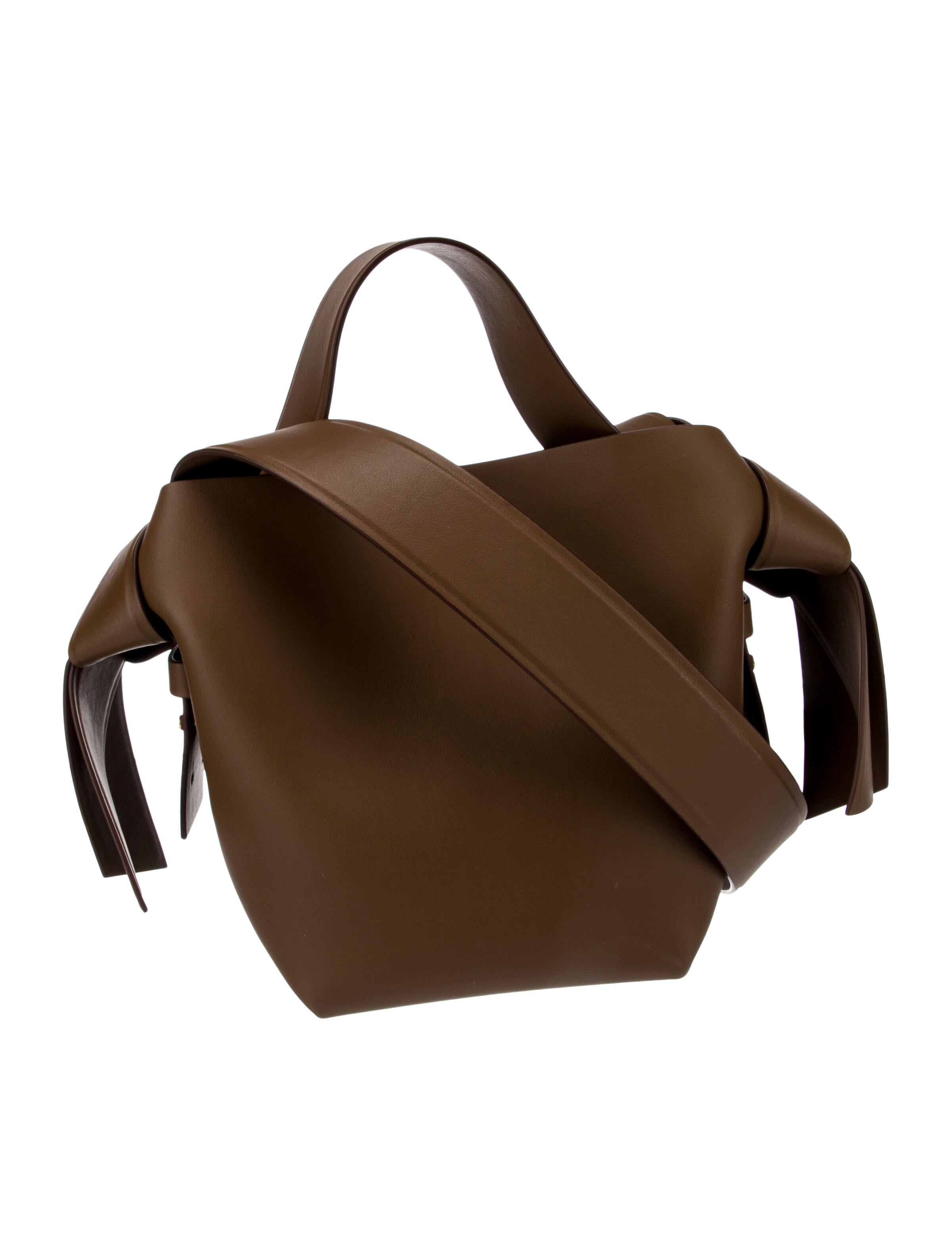 Acne Studios Leather Shoulder Bag - Brown Shoulder Bags, Handbags ...