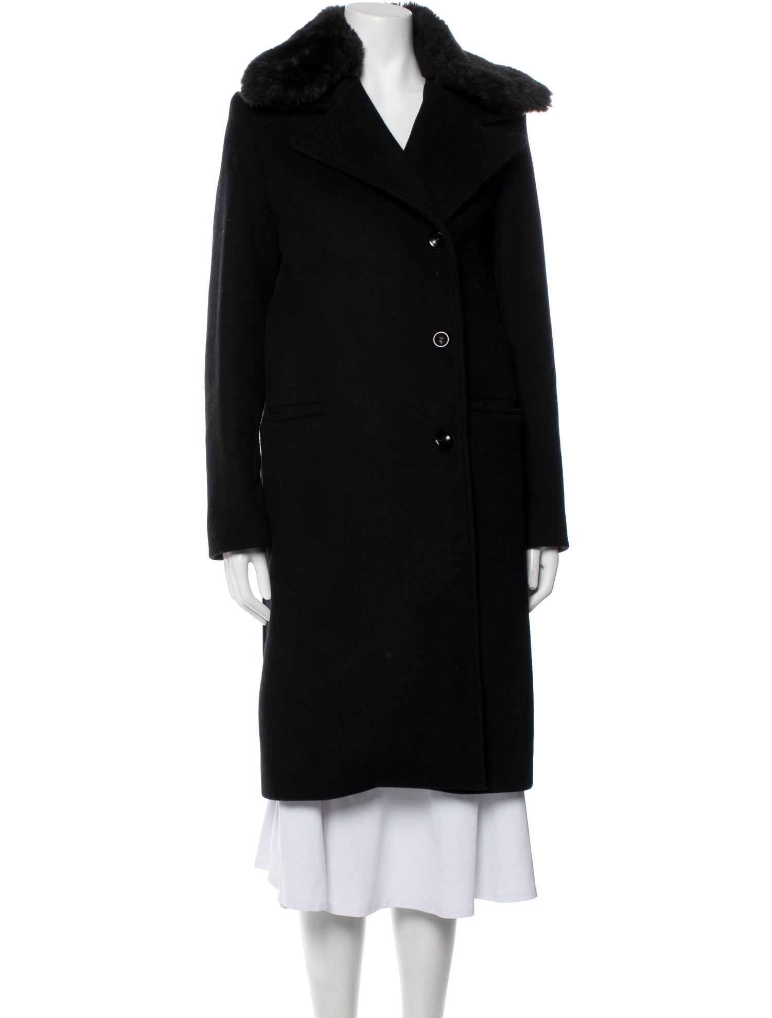 Acne Studios Mohair Coat - Blue Coats, Clothing - ACN125327 | The RealReal