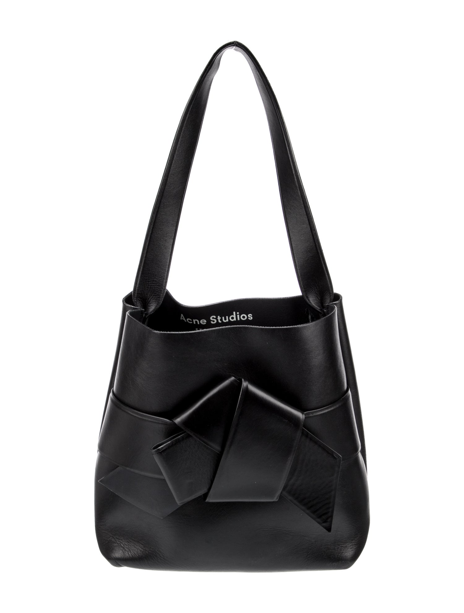 Acne Studios Bow Accent Shoulder Bag - Black Shoulder Bags, Handbags ...