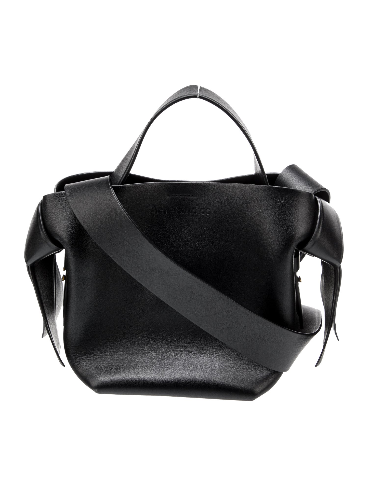 Acne Studios Leather Shoulder Bag - Black Shoulder Bags, Handbags ...