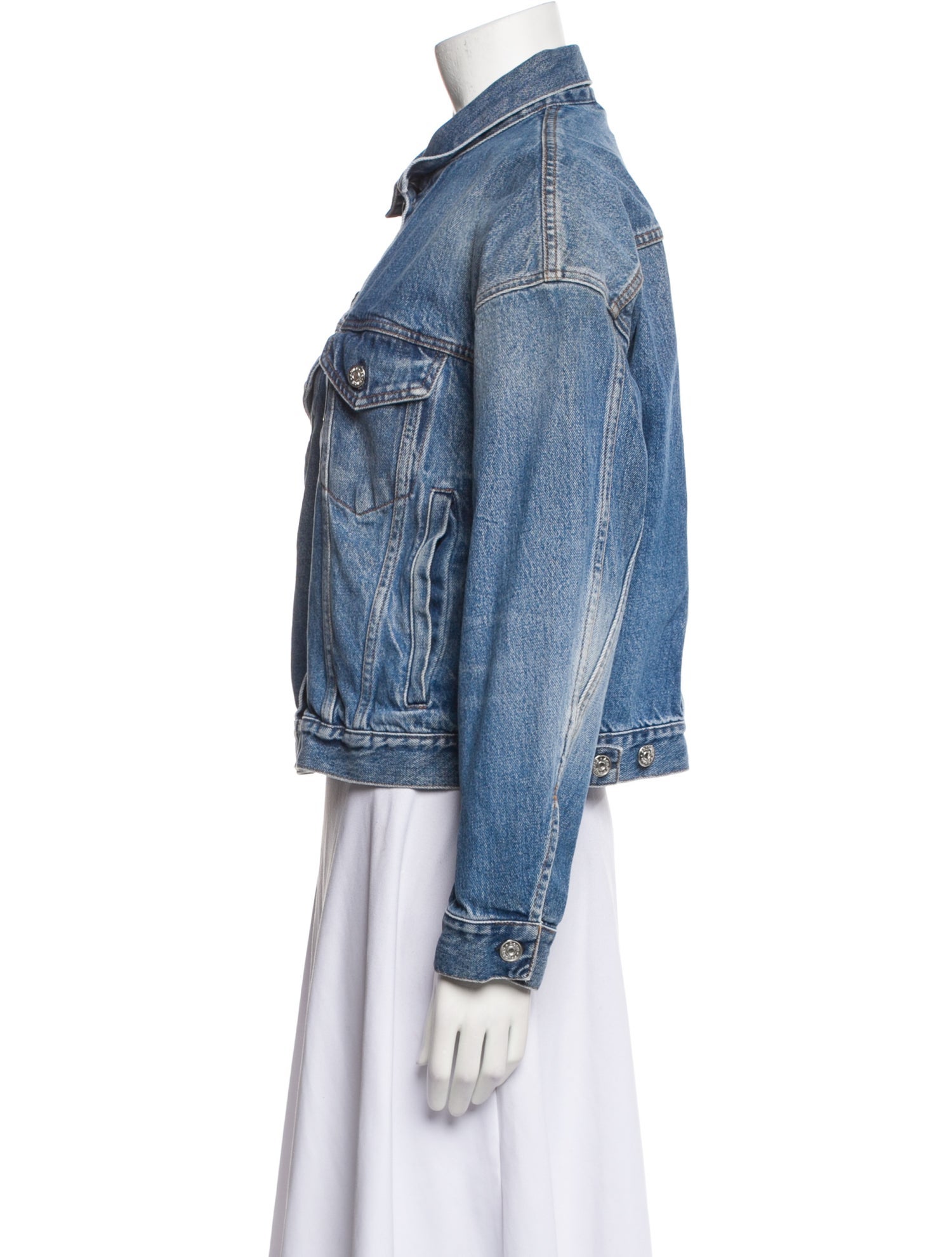 Coach Colorblock Pattern Denim Jacket - Blue Jackets, Clothing ...