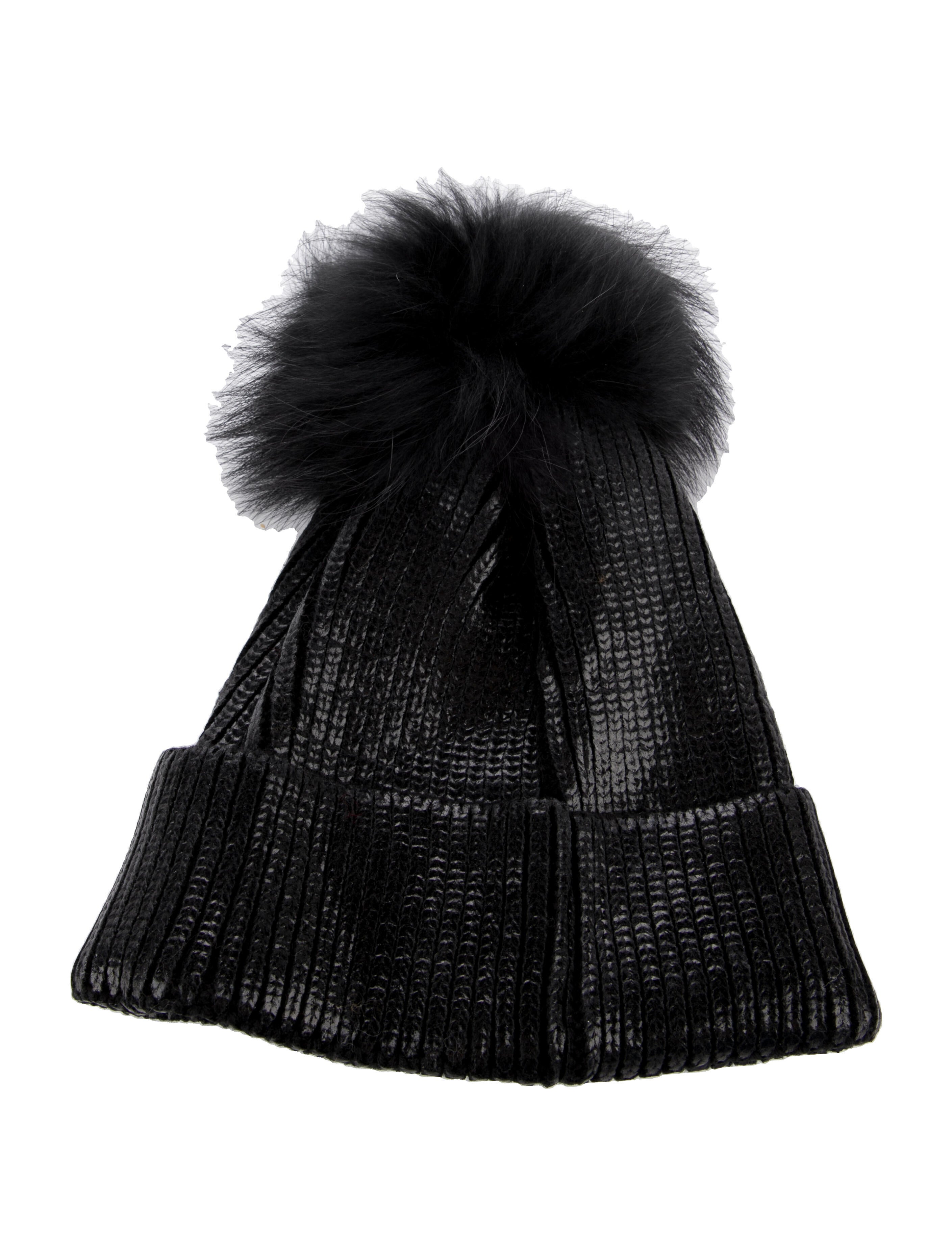 Adrienne Landau Ostrich Feather Hood - Black Hats, Accessories ...