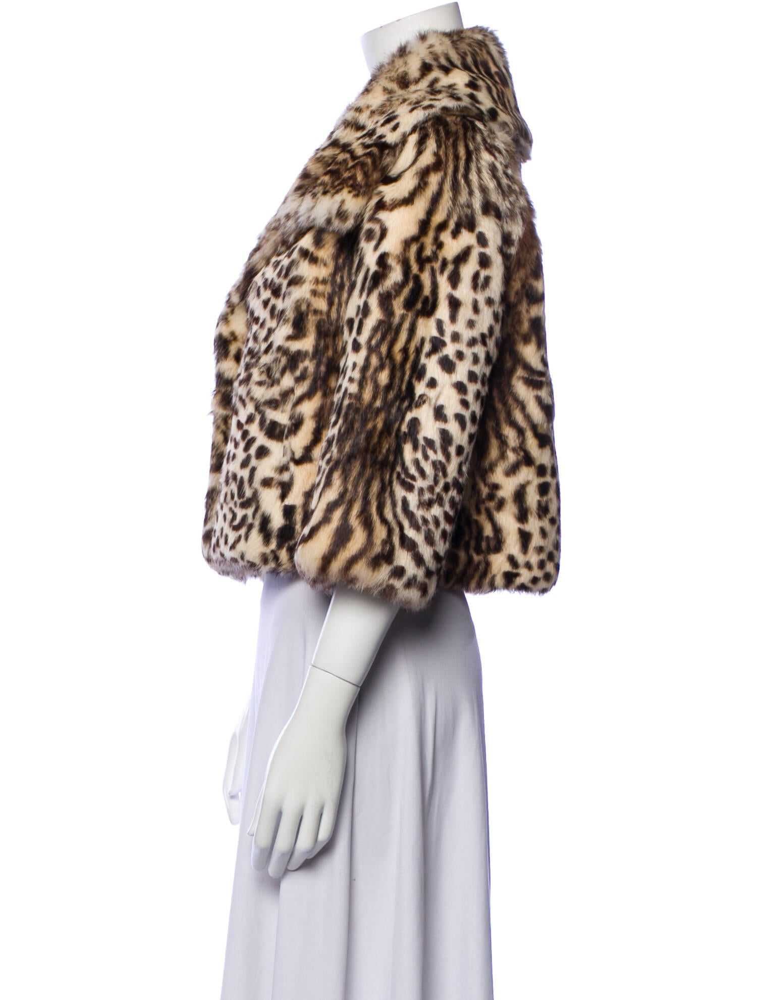 Adrienne Landau Animal Print Fur Coat - Neutrals Coats, Clothing ...