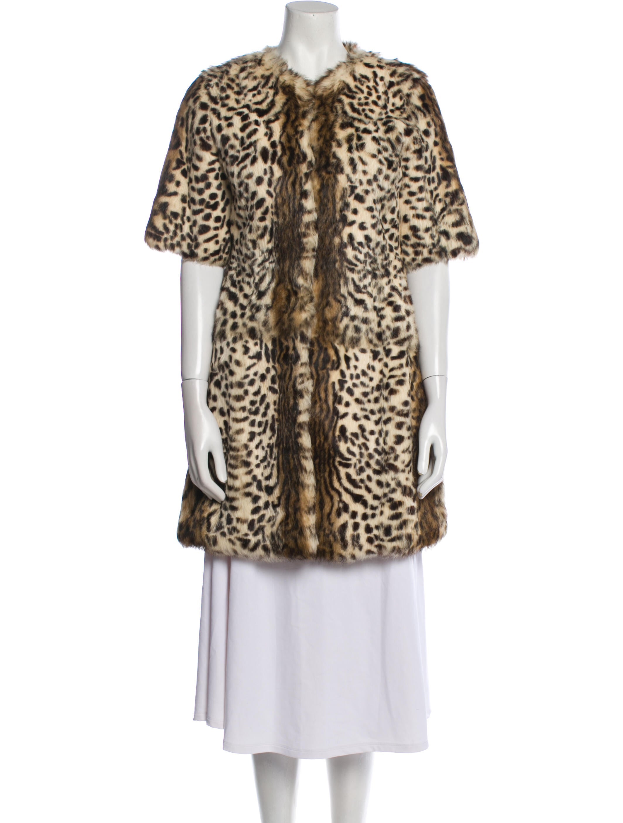 Adrienne Landau Animal Print Coat - Neutrals Coats, Clothing - ADR32014 ...