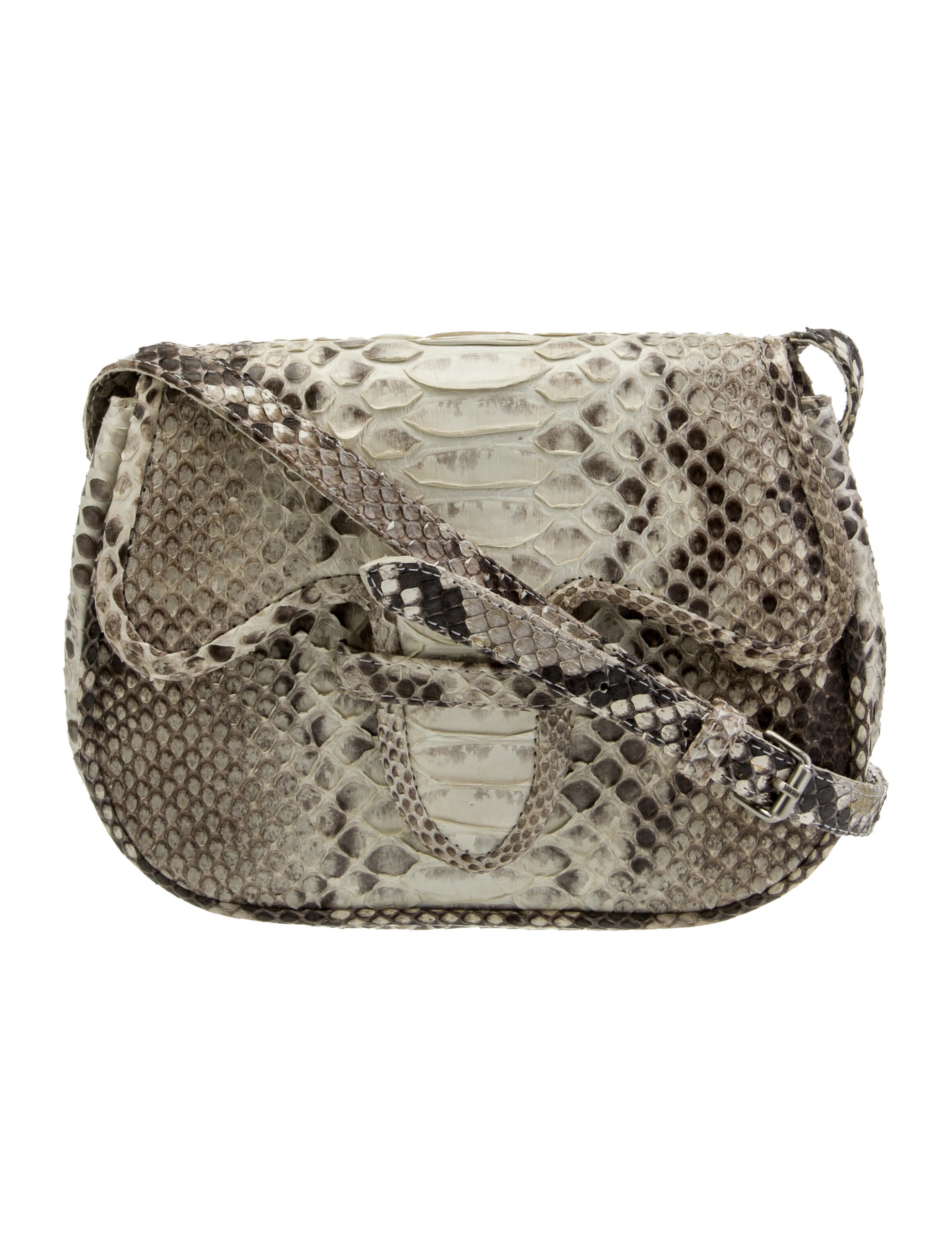 Adriana Castro Python Flap Crossbody Bag - Neutrals Crossbody Bags, Handbags - ADRIA20248 | The ...