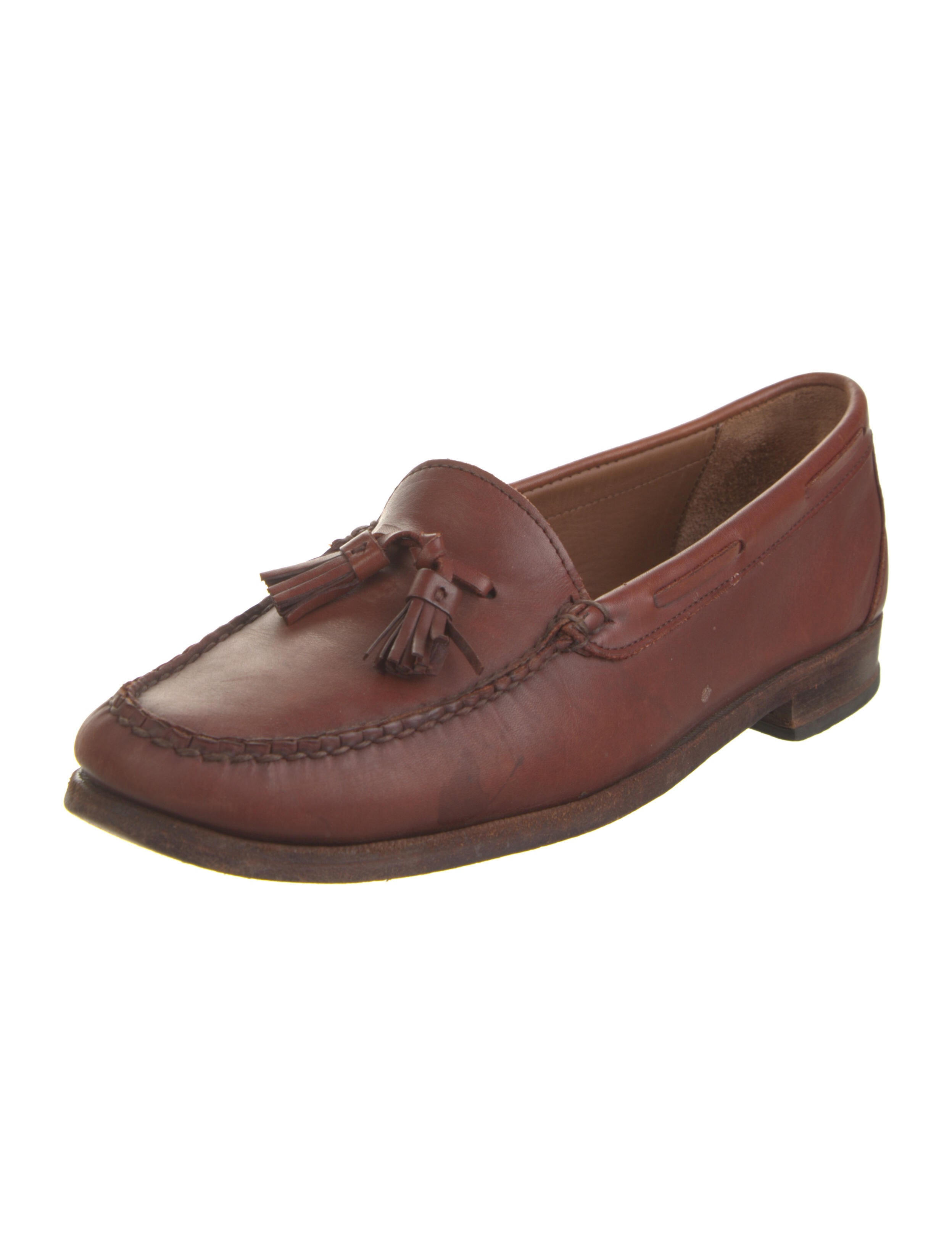 Allen Edmonds Leather Boat Shoes - Brown Loafers, Shoes - AED24489 ...