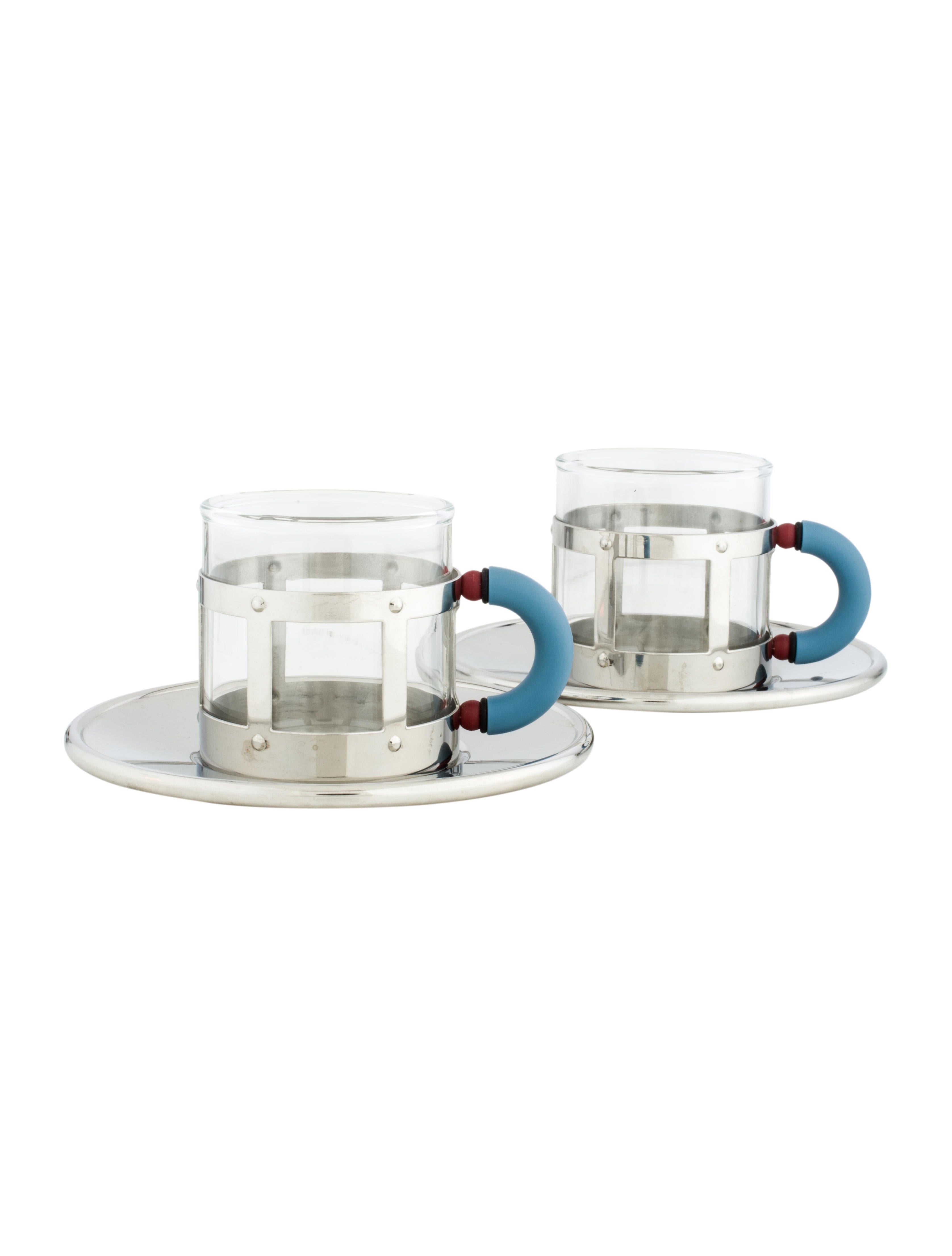 Alessi Espresso Cups & Saucers - Silver Dinnerware & Flatware, Tabletop ...