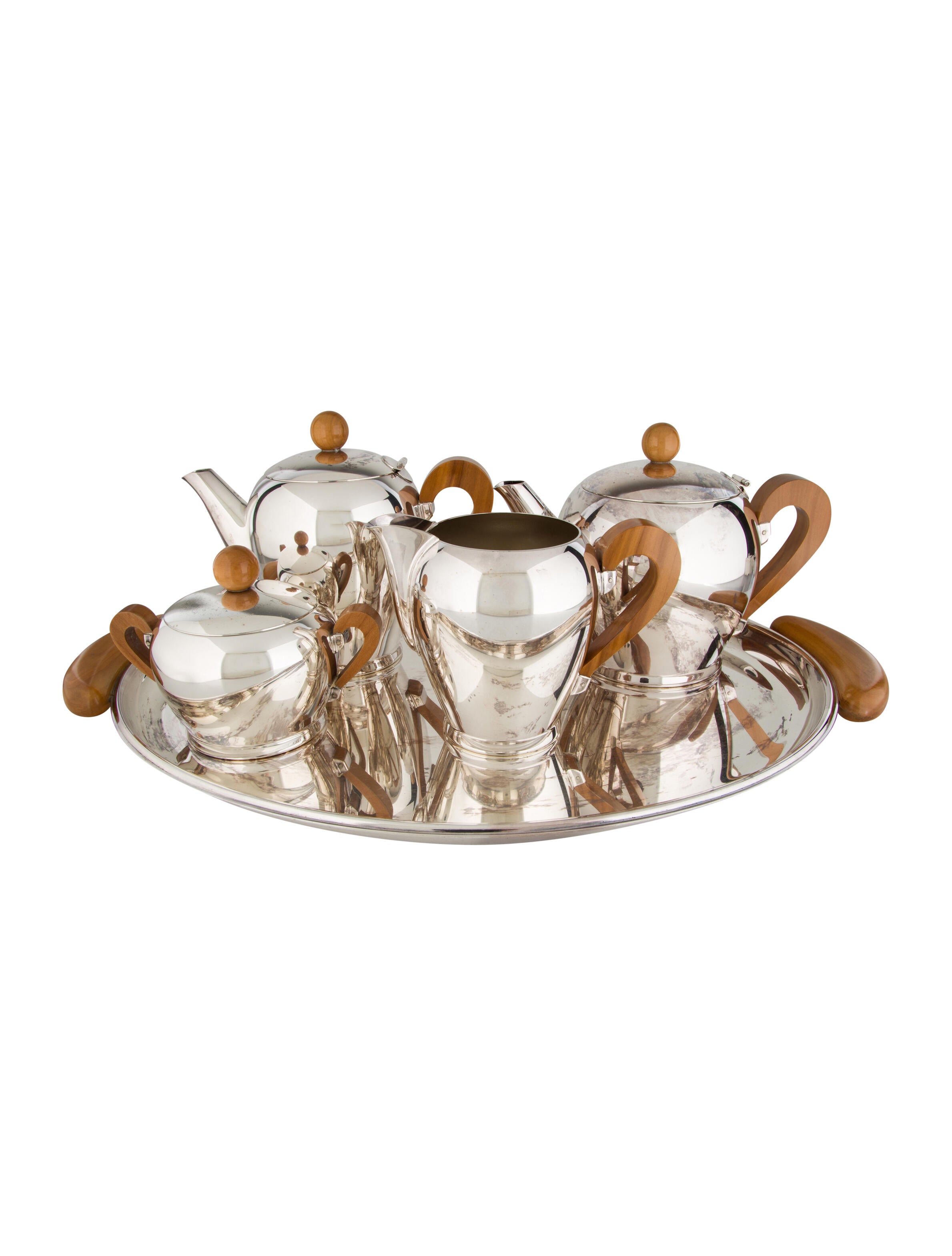 Alessi 5-Piece Bombé Tea & Coffee Service - Silver Serveware, Tabletop ...