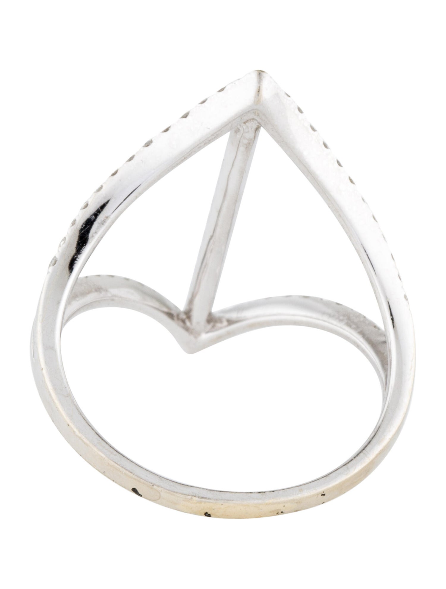 Anne Sisteron 18K Diamond Spear Ring - Rhodium-Plated 18K White Gold ...