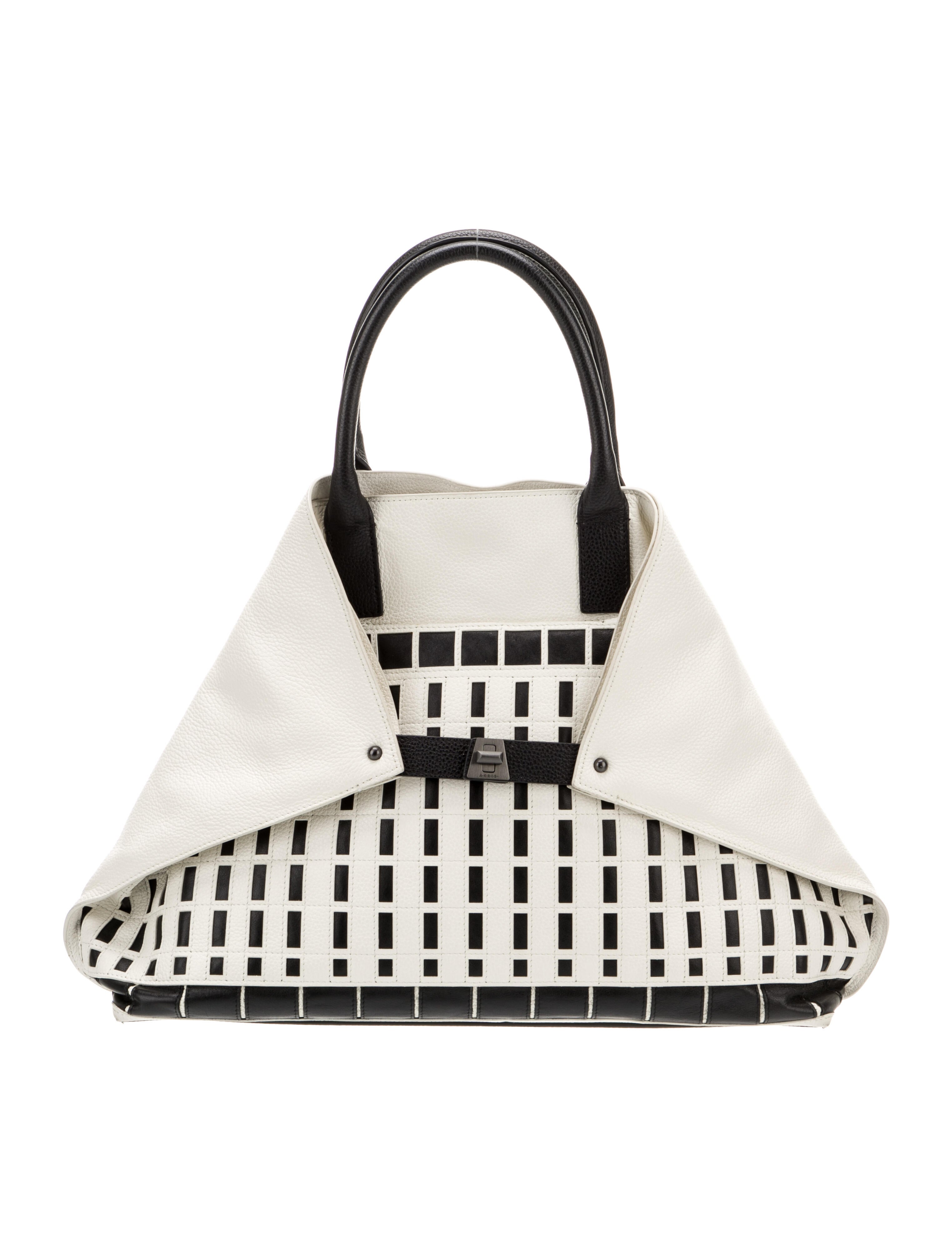 Akris Leather Tote Bag - Black Totes, Handbags - AKR111166 | The RealReal