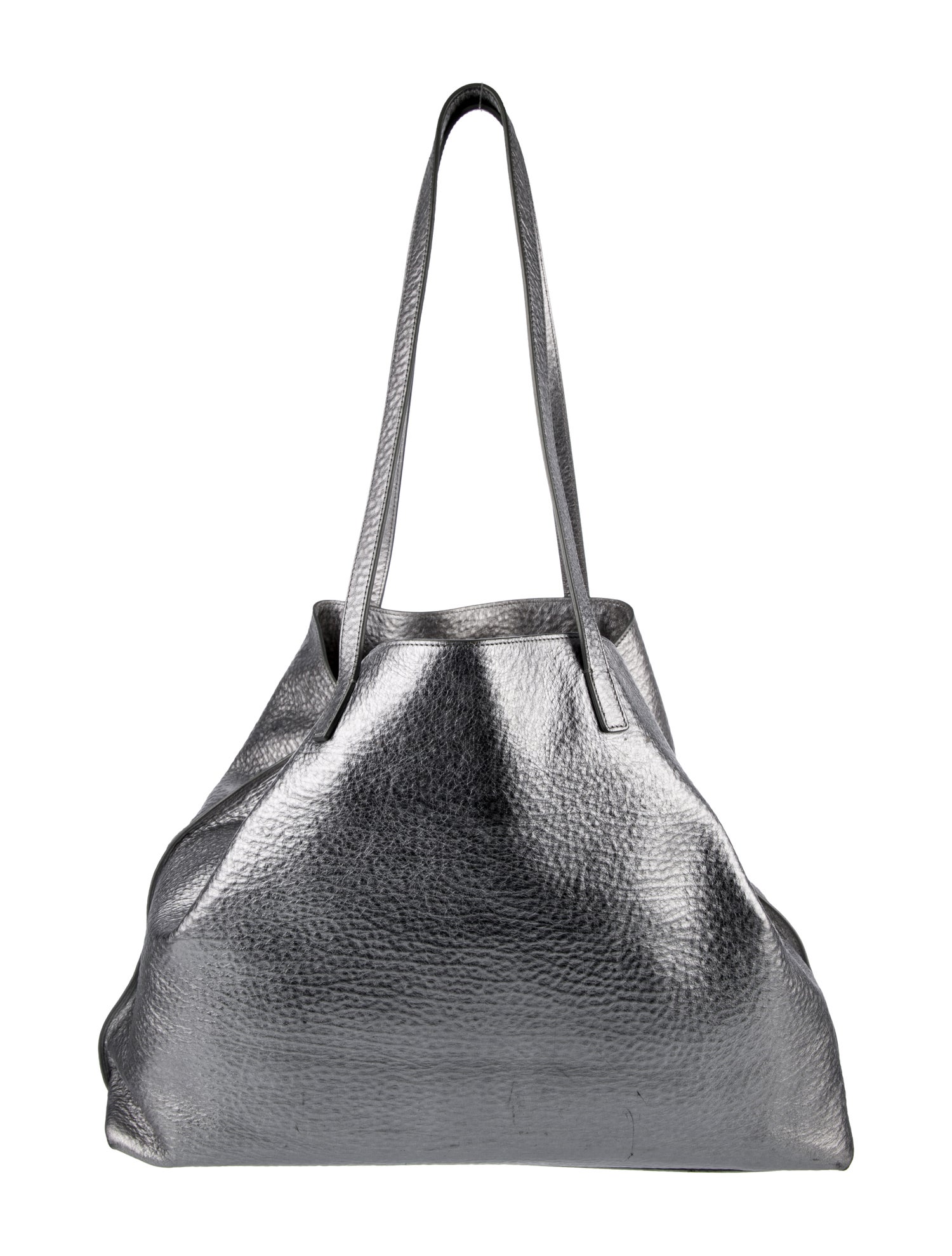 Akris Metallic Leather Tote Bag - Silver Totes, Handbags - AKR120743 ...