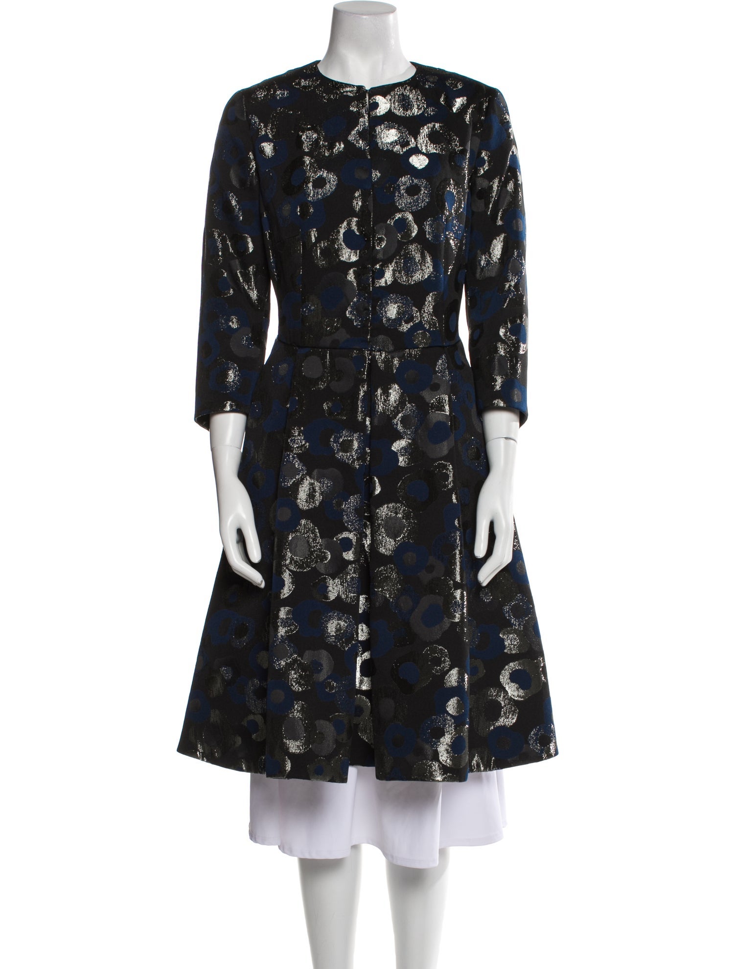 Akris Animal Print Coat - Black Coats, Clothing - AKR129976 | The RealReal