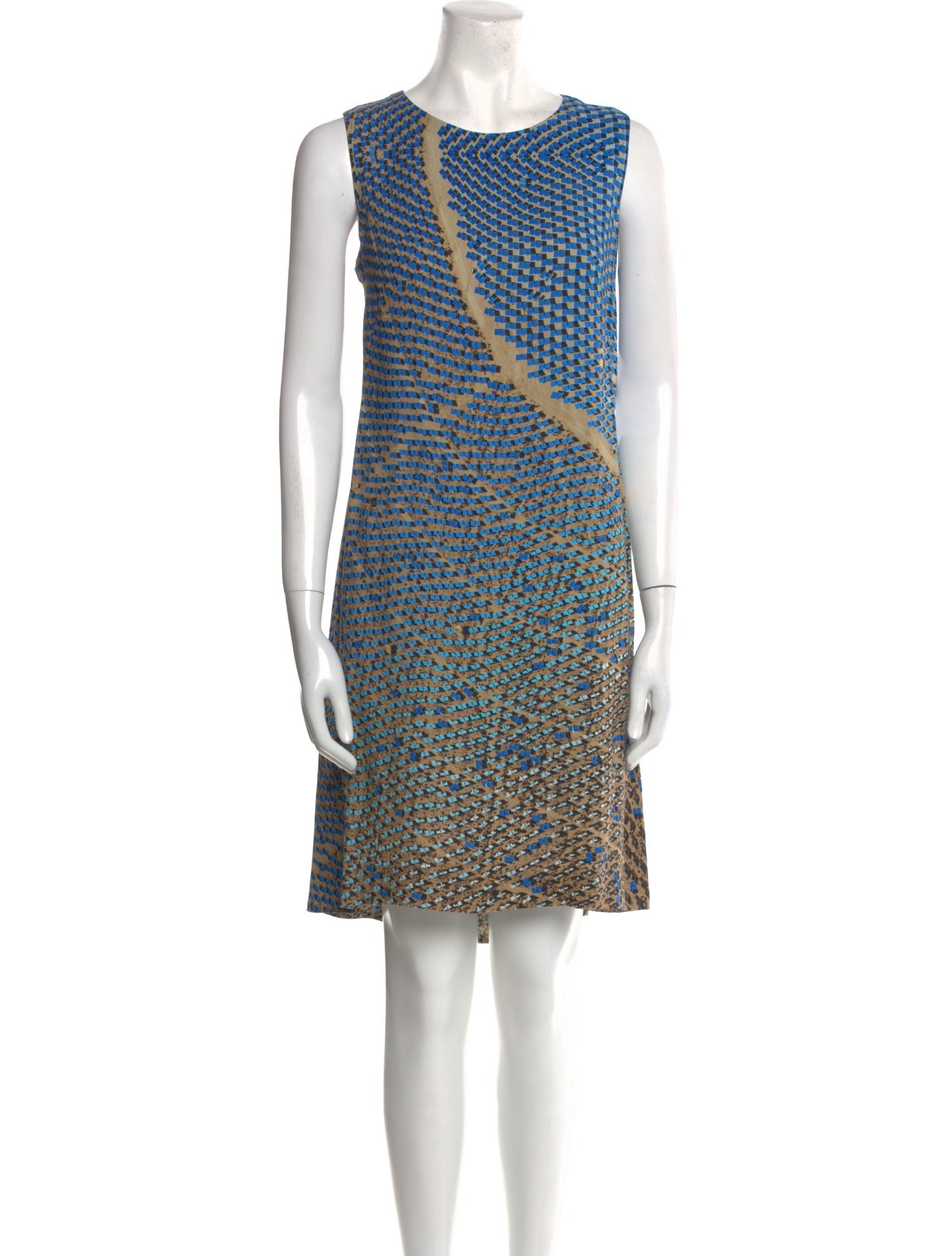 Akris Printed Knee-Length Dress - Brown Dresses, Clothing - AKR132520 ...