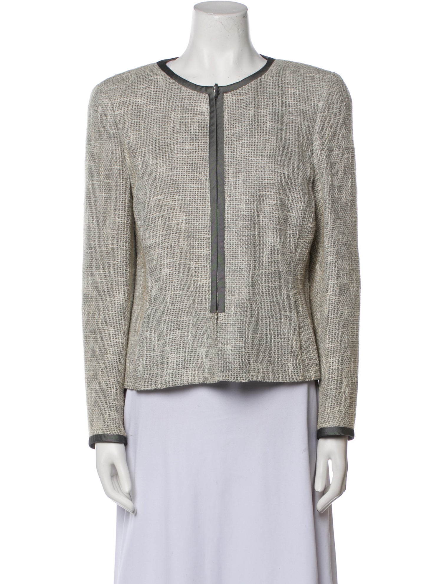 Akris Tweed Pattern Evening Jacket - Neutrals Jackets, Clothing ...