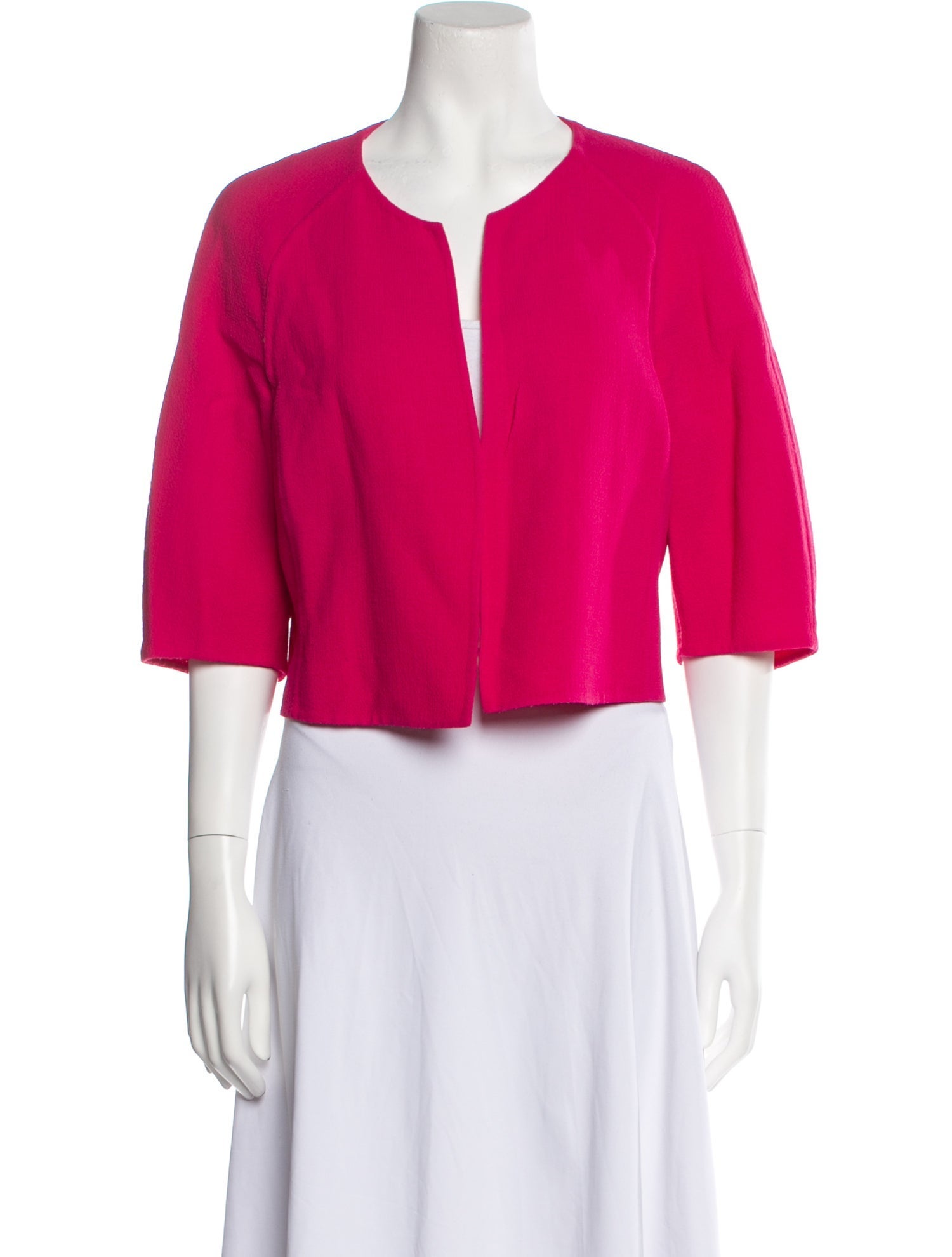 Akris Wool V-Neck Crop Top - Pink Tops, Clothing - AKR134150 | The RealReal