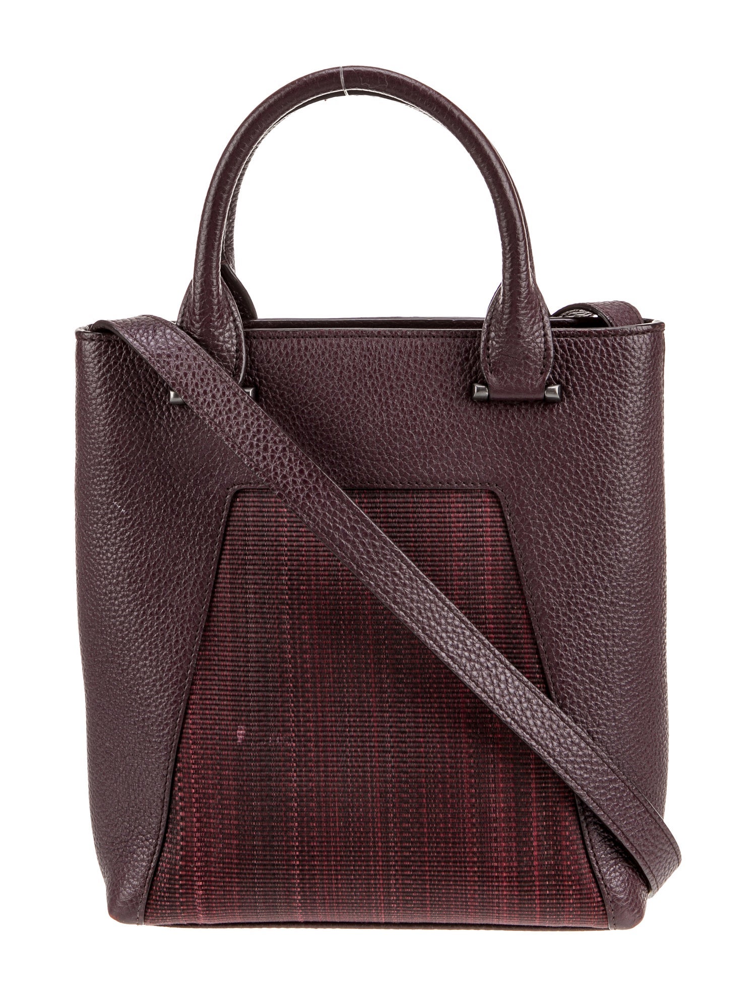 Akris Leather Messenger Bag - Purple Crossbody Bags, Handbags ...