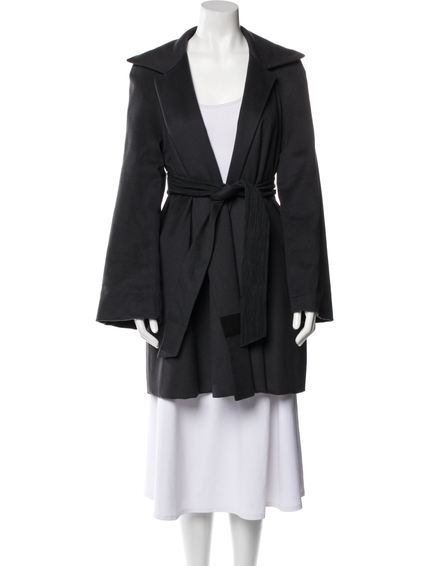 Akris Cashmere Trench Coat - Grey Coats, Clothing - AKR134600 | The ...