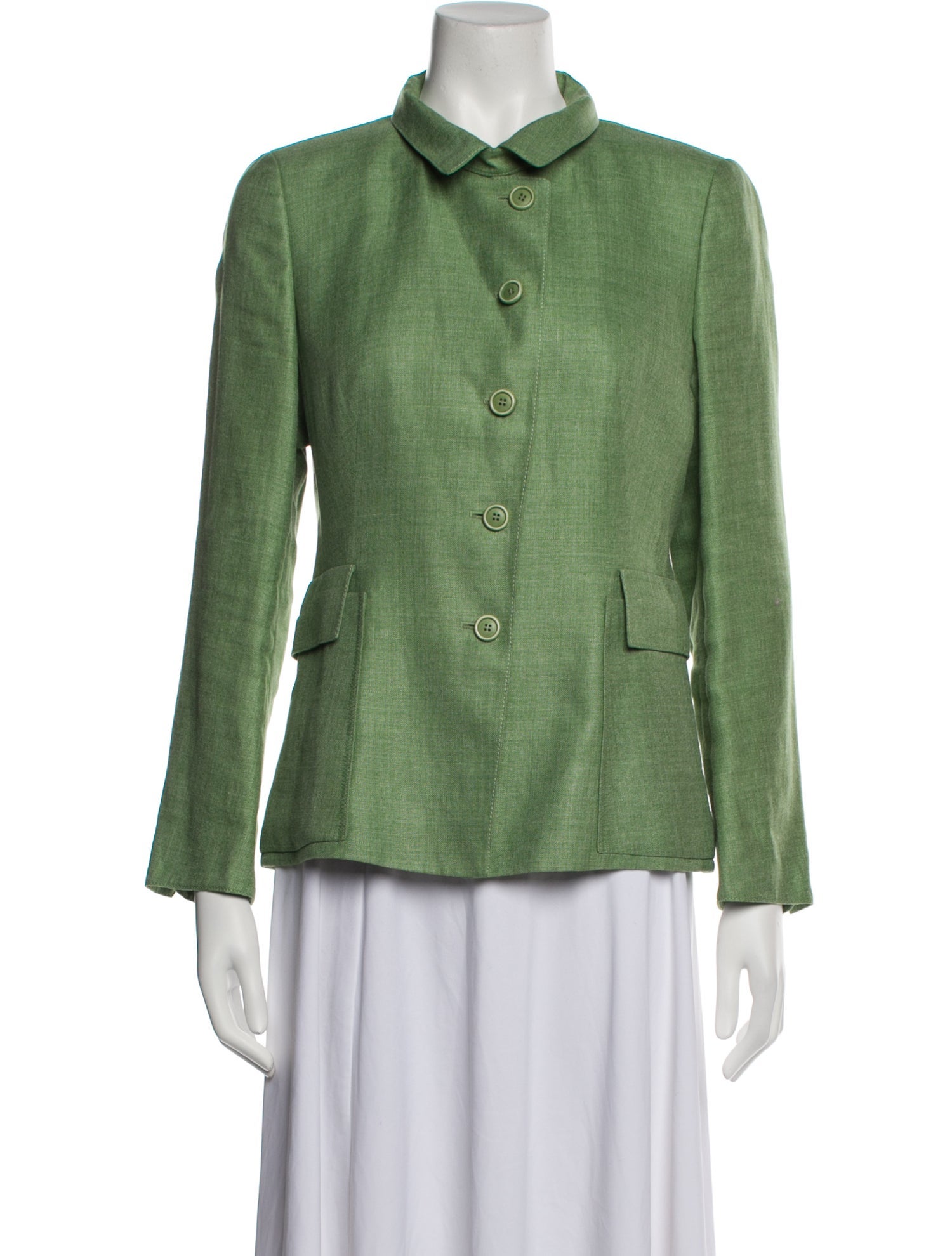 Akris Cashmere Jacket - Green Jackets, Clothing - AKR136265 | The RealReal