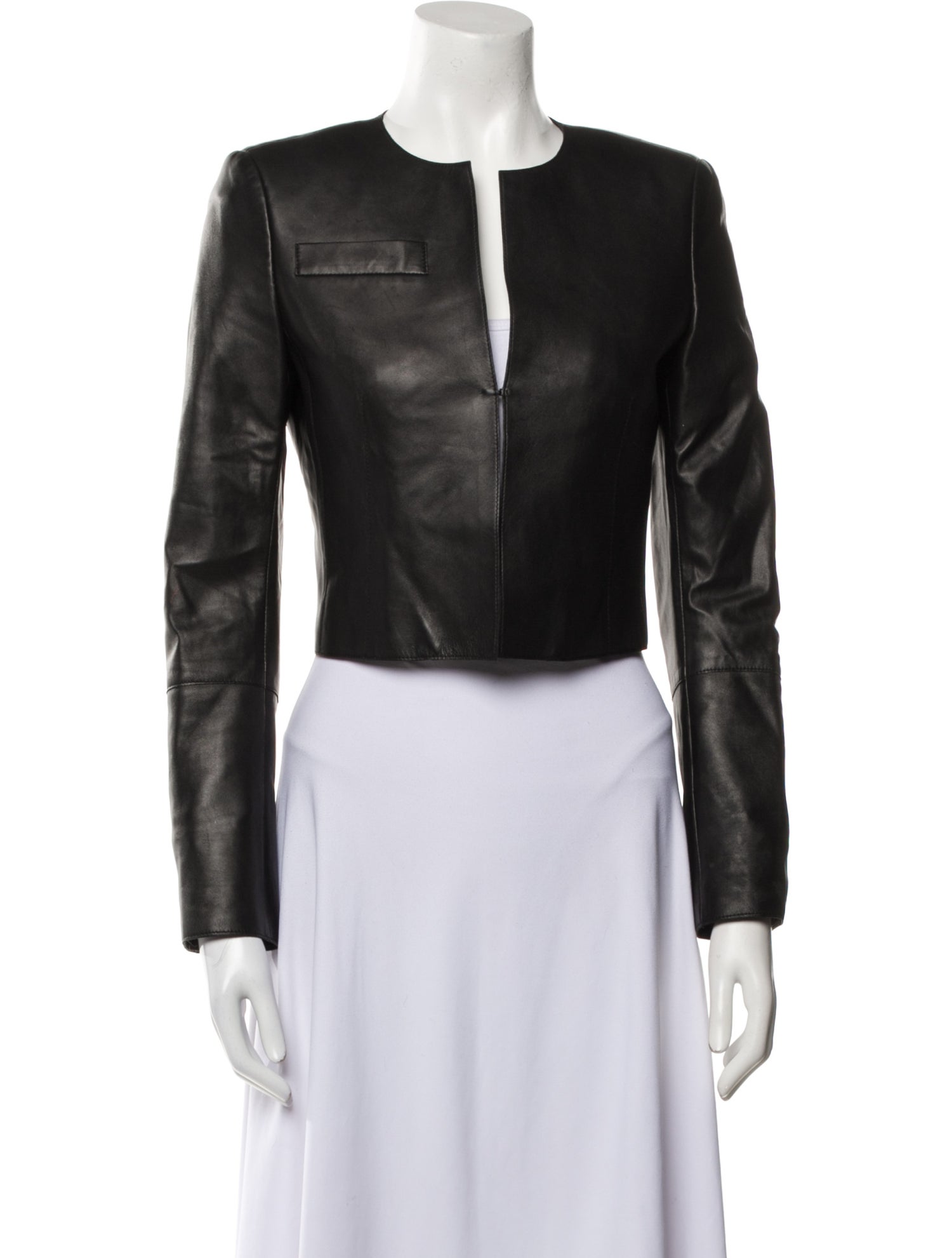 Akris Leather Biker Jacket - Black Jackets, Clothing - AKR136981 | The ...