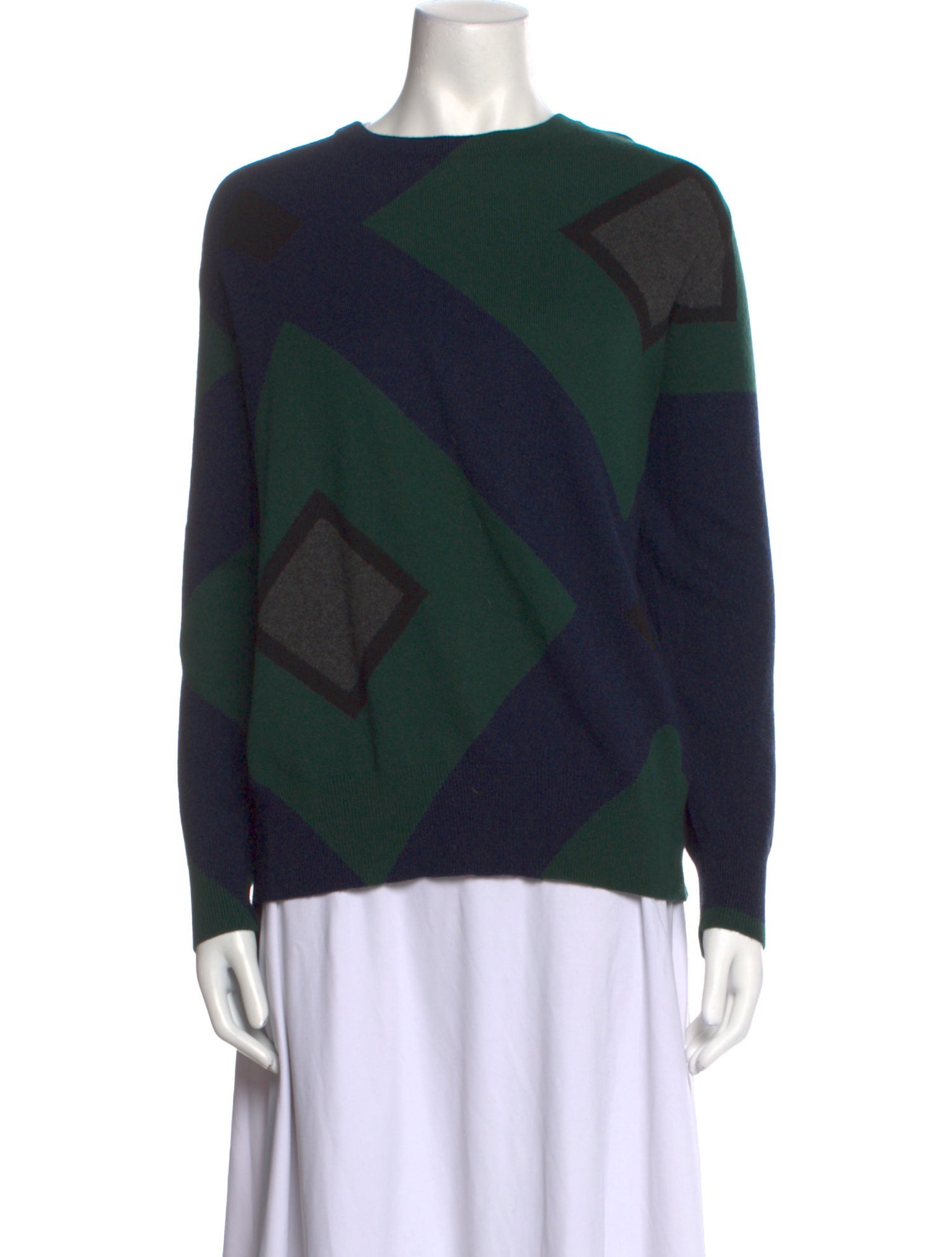 Akris Cashmere Printed Sweater - Green Knitwear, Clothing - AKR138839 ...