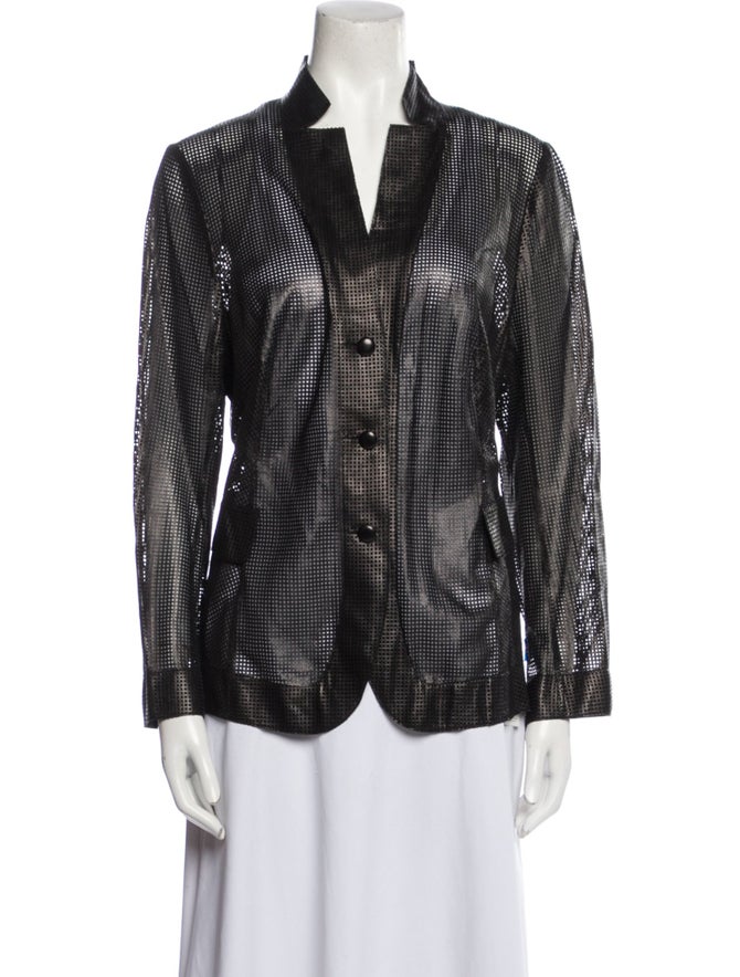 Akris Leather Blazer - Black Jackets, Clothing - AKR139194 | The RealReal