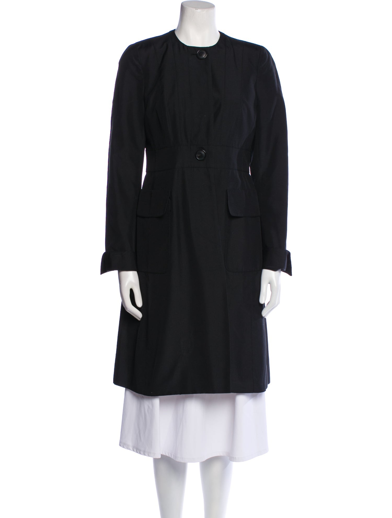 Akris Silk Coat - Black Coats, Clothing - AKR140050 | The RealReal