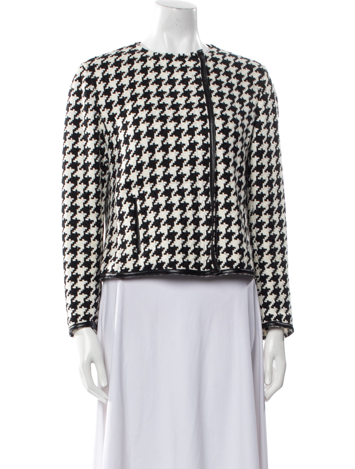 Akris Linen Tweed Pattern Jacket - Neutrals Jackets, Clothing ...