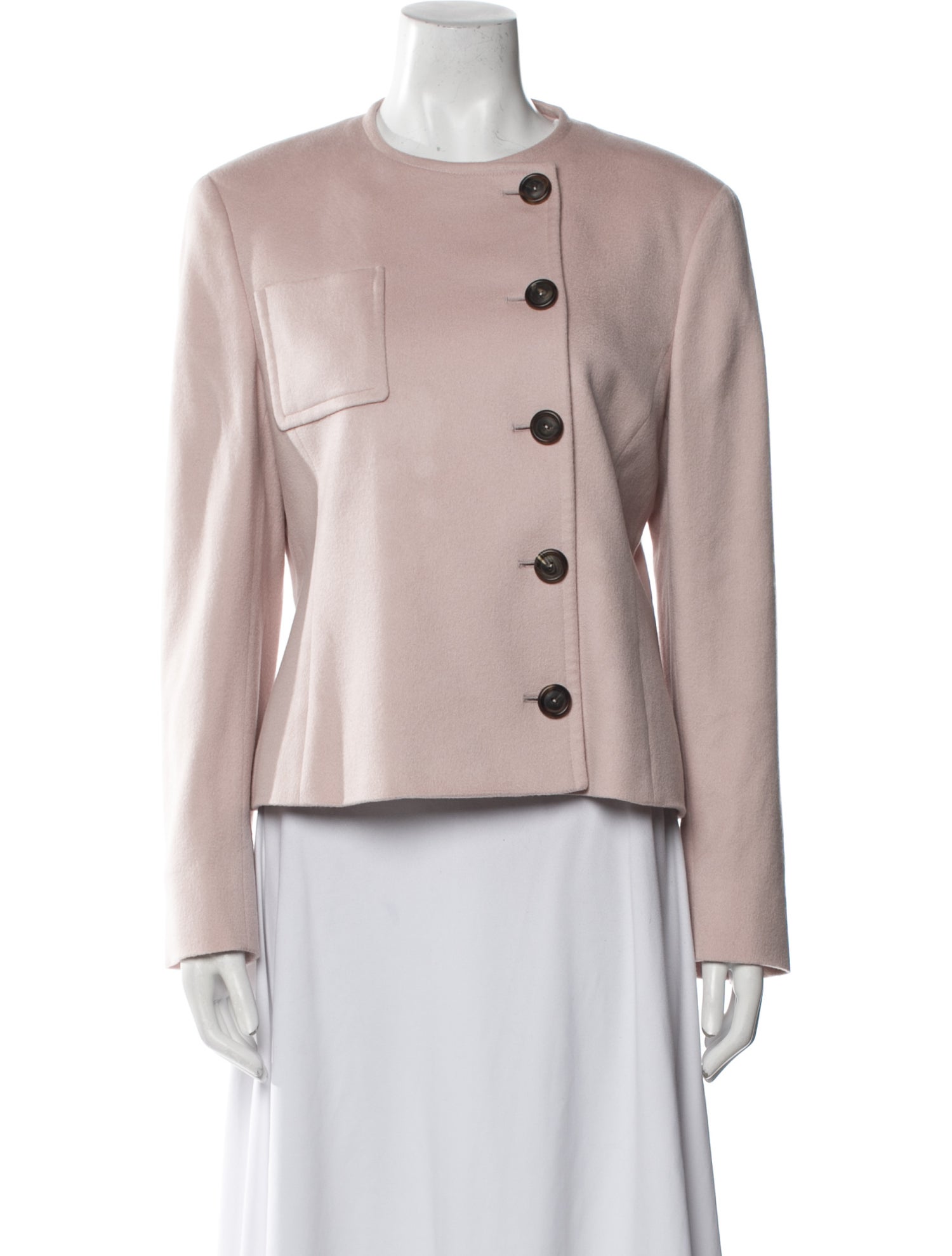 Akris Cashmere Jacket - Pink Jackets, Clothing - AKR140587 | The RealReal