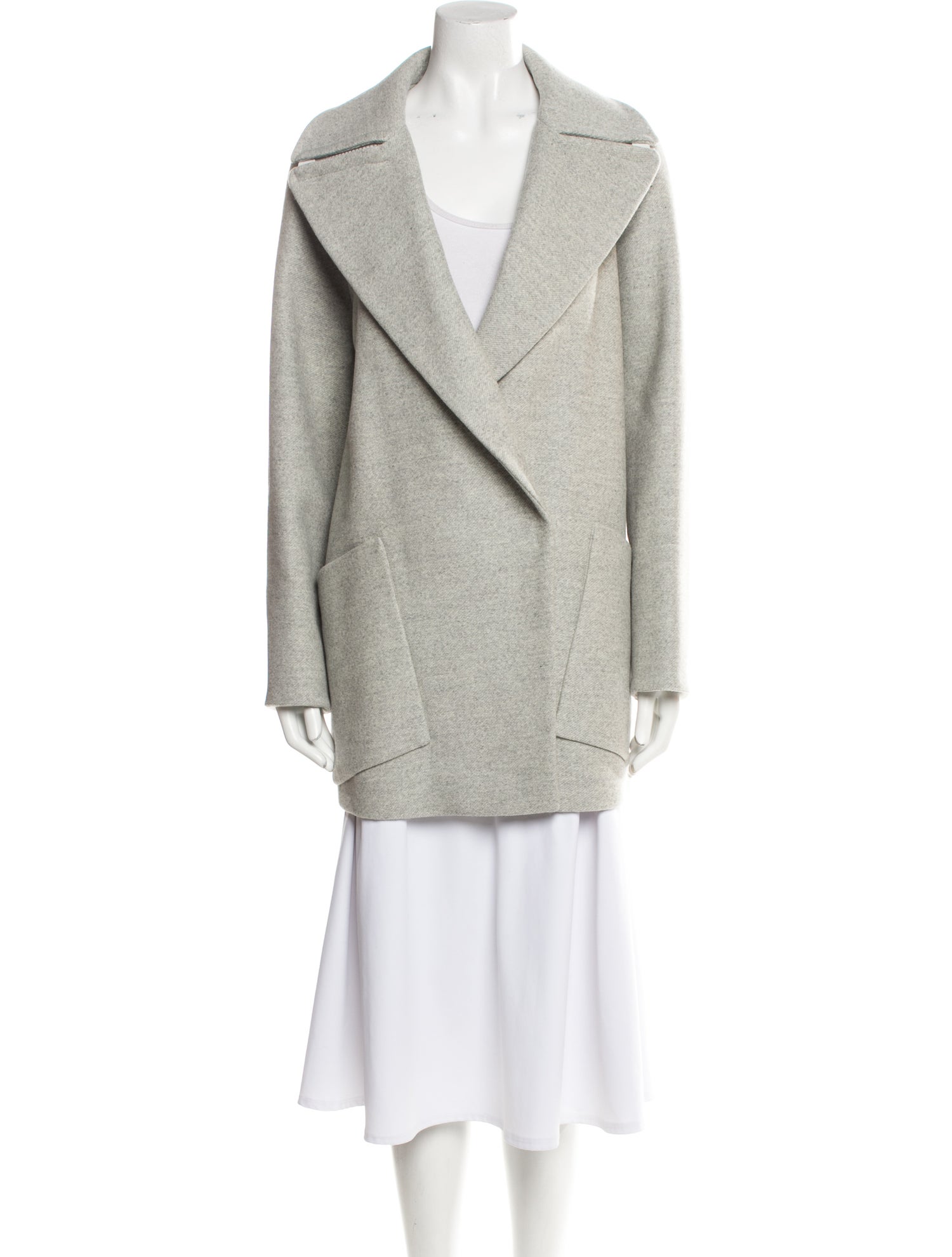 Akris Wool Coat w/ Tags - Grey Coats, Clothing - AKR143889 | The RealReal