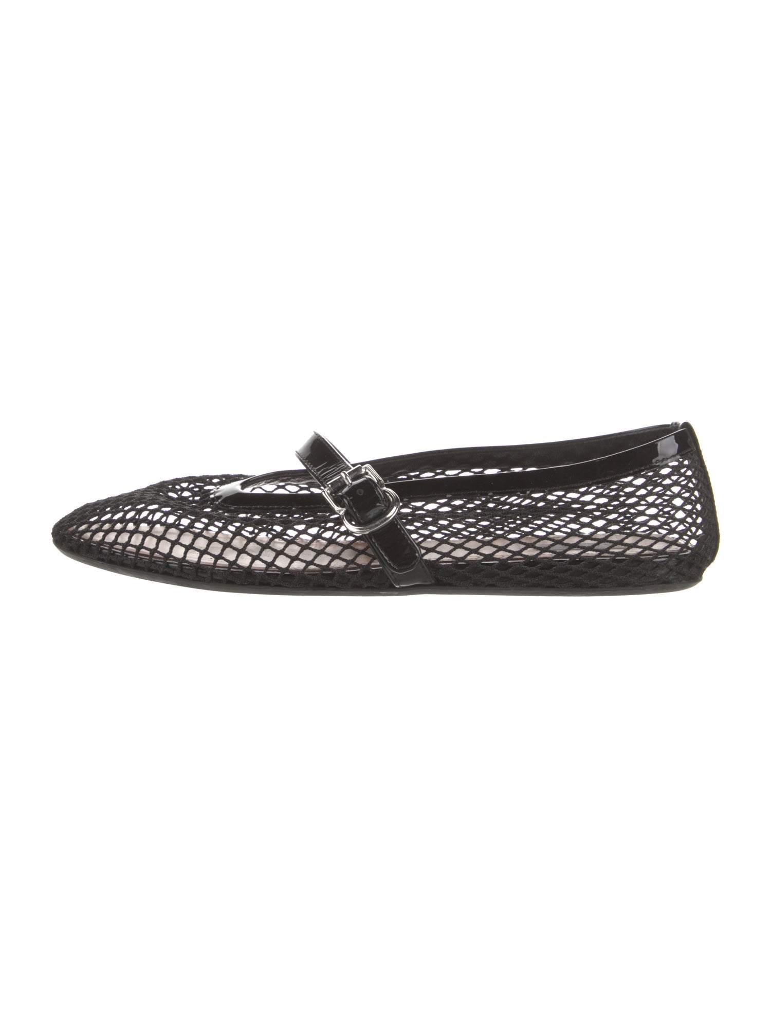Alaïa Mesh Mary Jane Flats - Black Flats, Shoes - AL2100373 | The RealReal