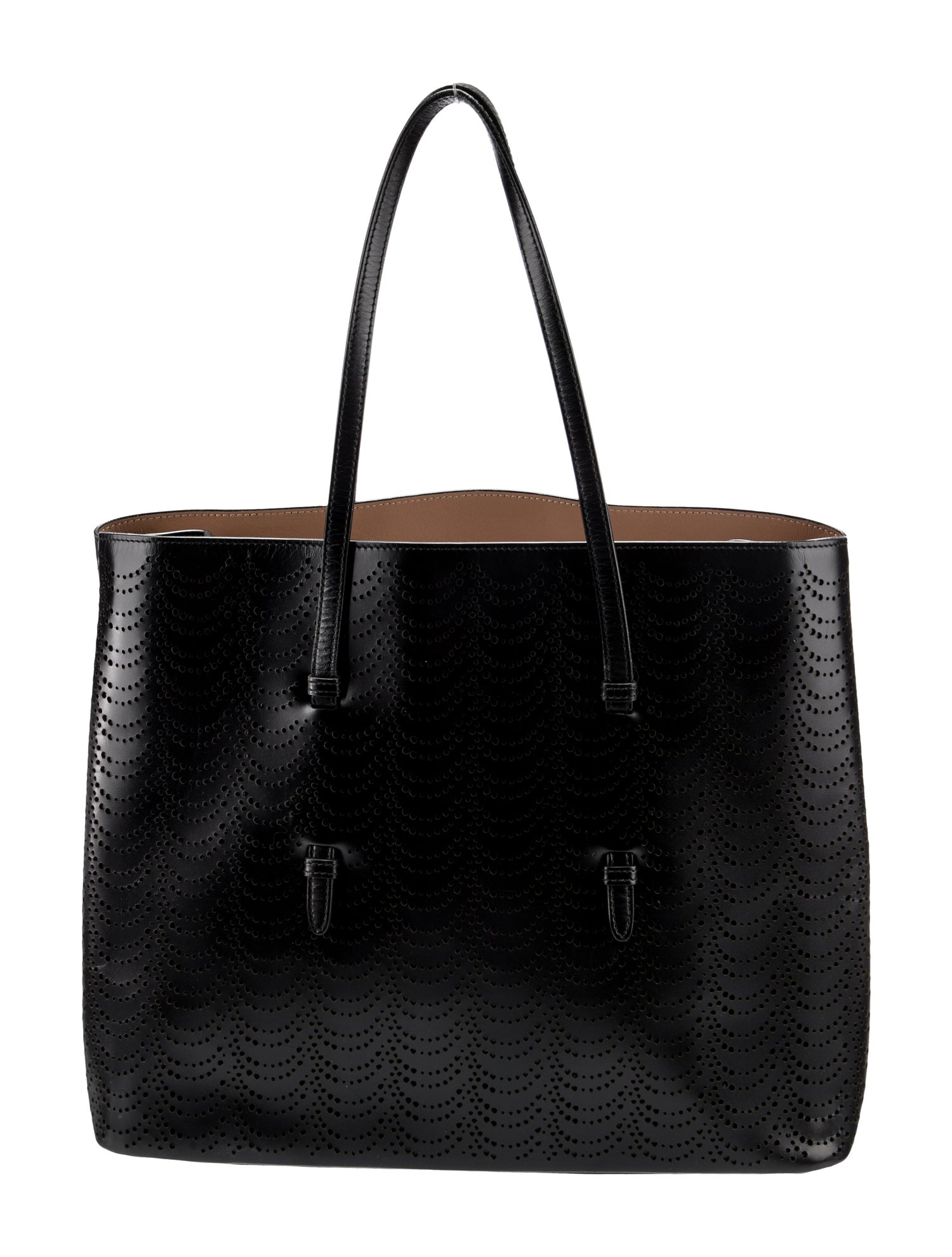 Alaïa Leather Tote - Black Totes, Handbags - AL2104003 | The RealReal