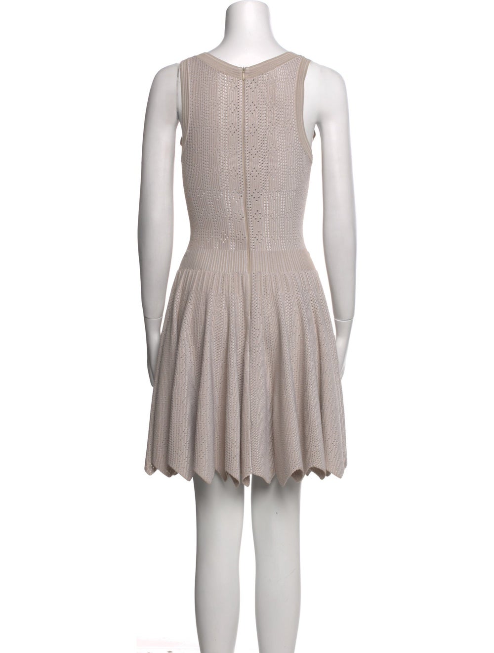 Alaïa Square Neckline Mini Dress - Neutrals Dresses, Clothing ...