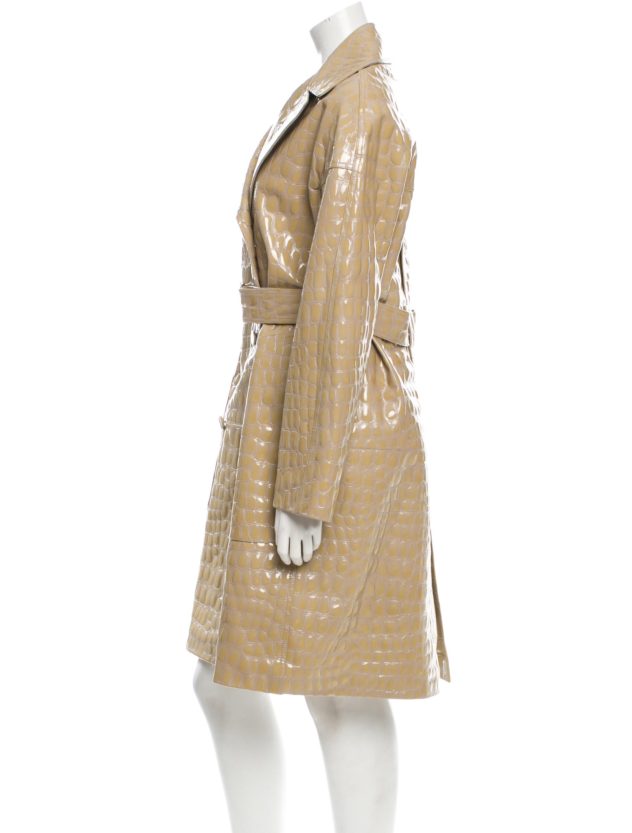 Alaïa Leather Coat w/ Tags - Neutrals Coats, Clothing - AL223478 | The ...