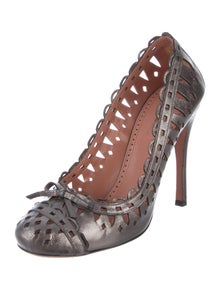 Alaïa Suede Ankle Strap Pumps - Shoes - AL220012 | The RealReal