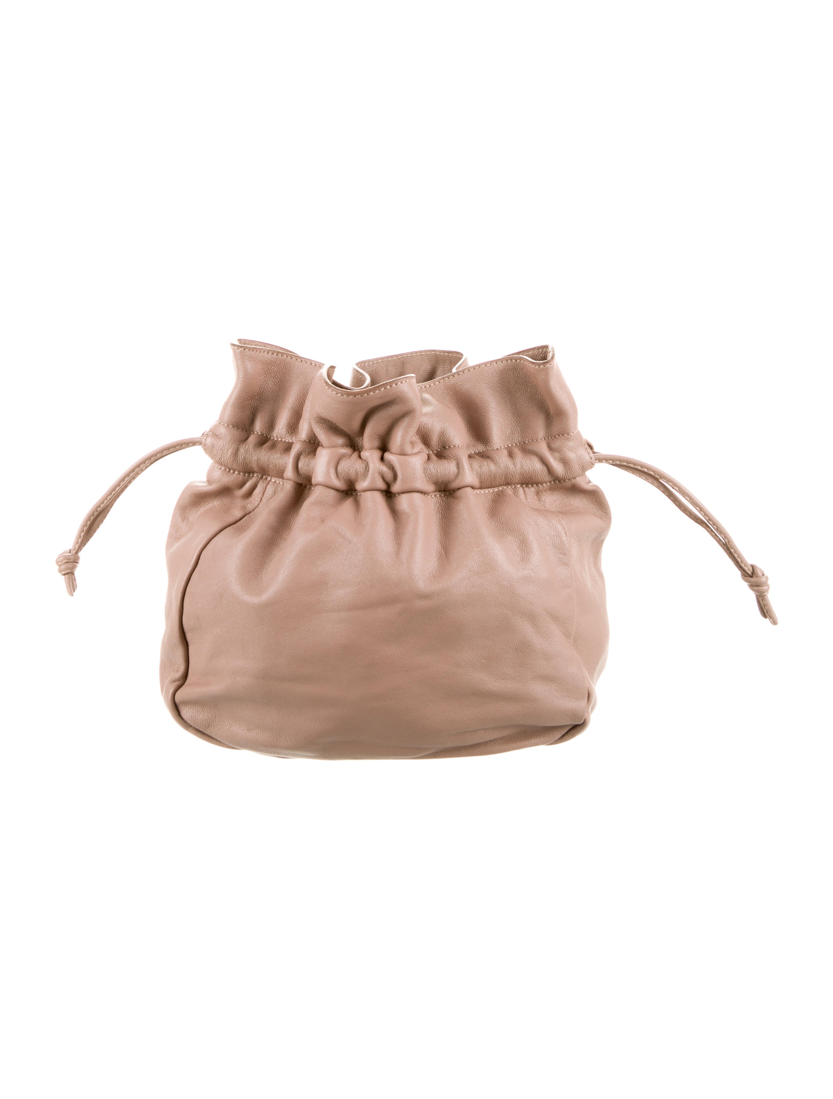 Alaïa Leather Drawstring Mini Bag - Neutrals Mini Bags, Handbags ...