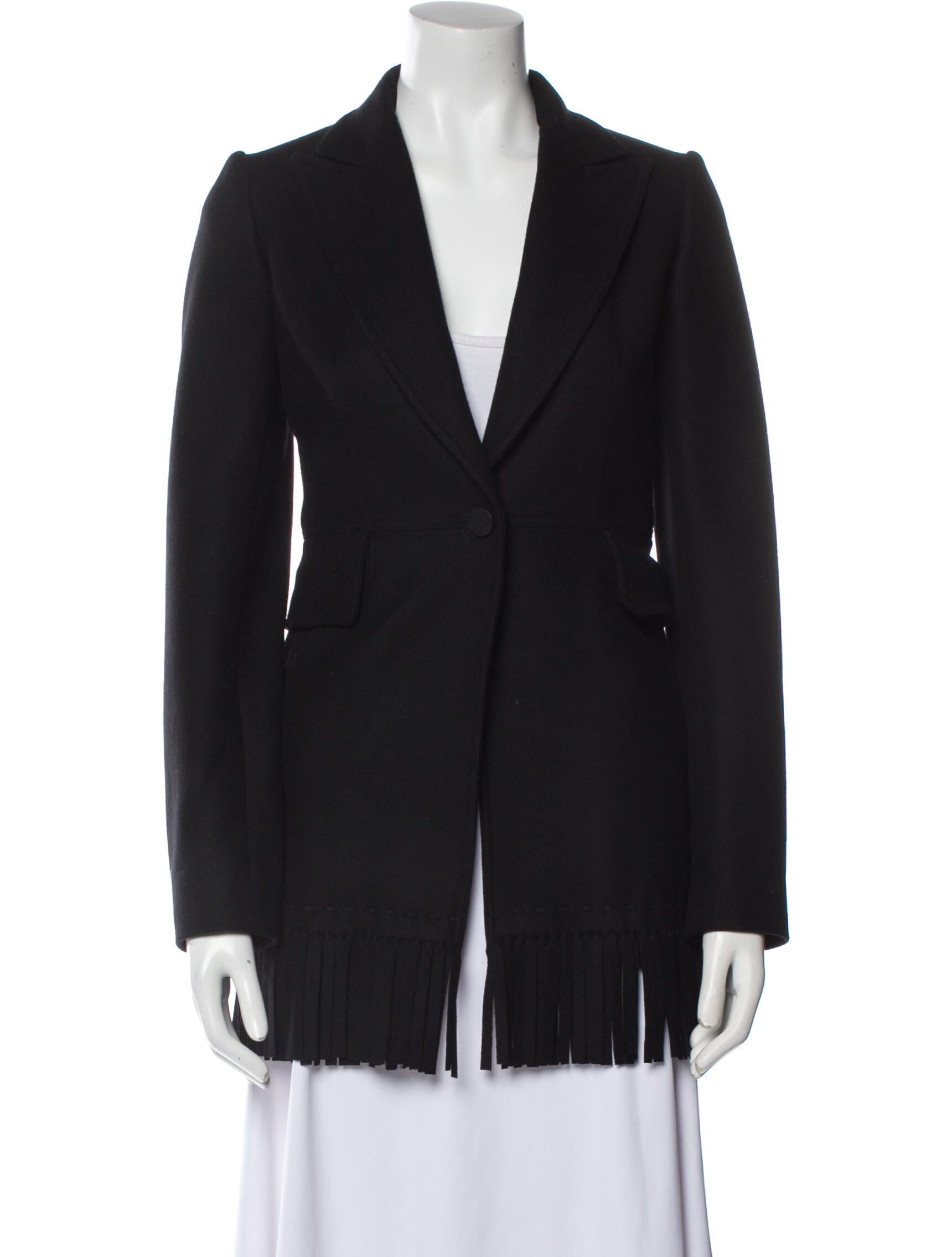 Alaïa Wool Double-Breasted Coat - Black Coats, Clothing - AL229054 ...