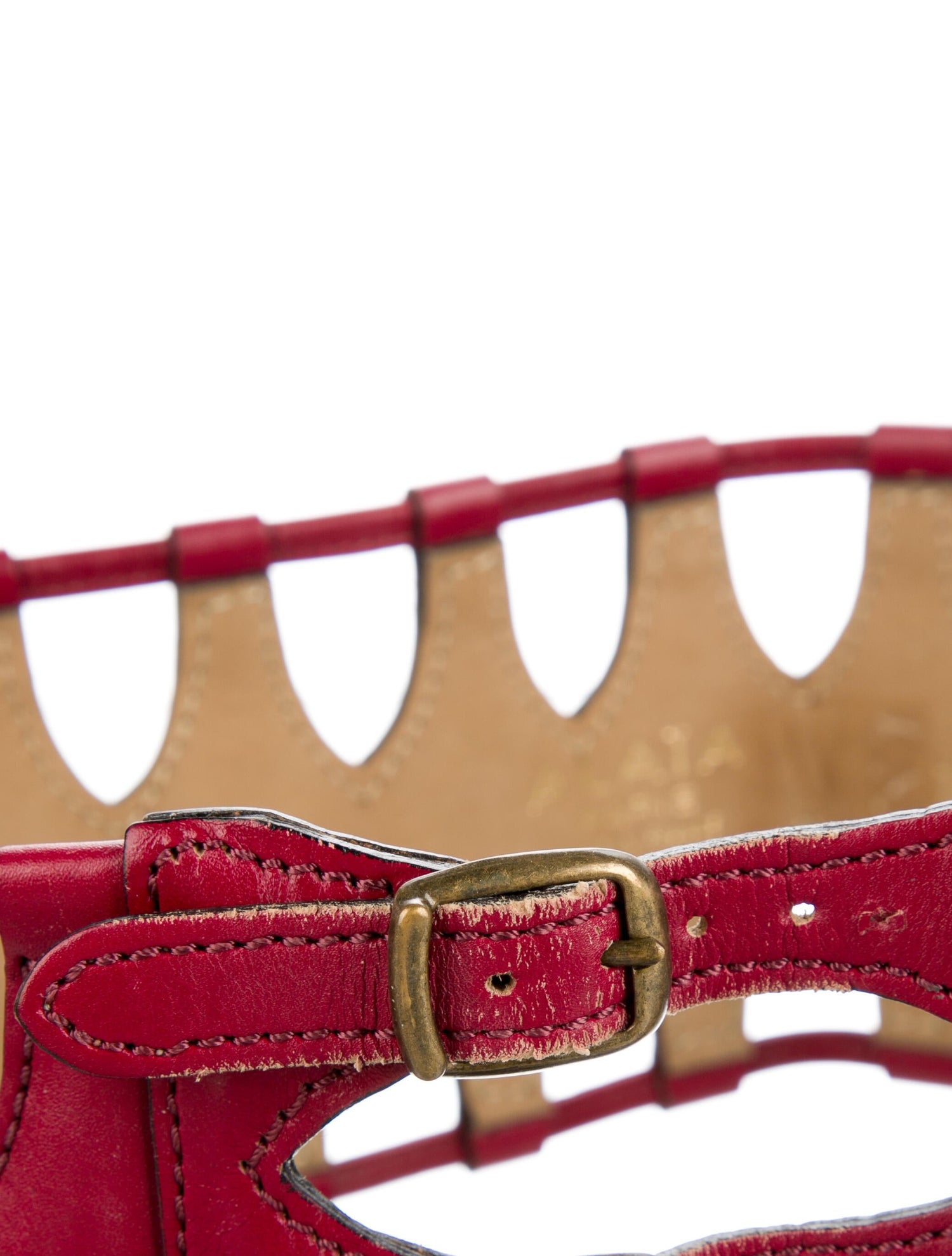 Alaïa Wide Leather Waist Belt - Red Belts, Accessories - AL280804 | The ...