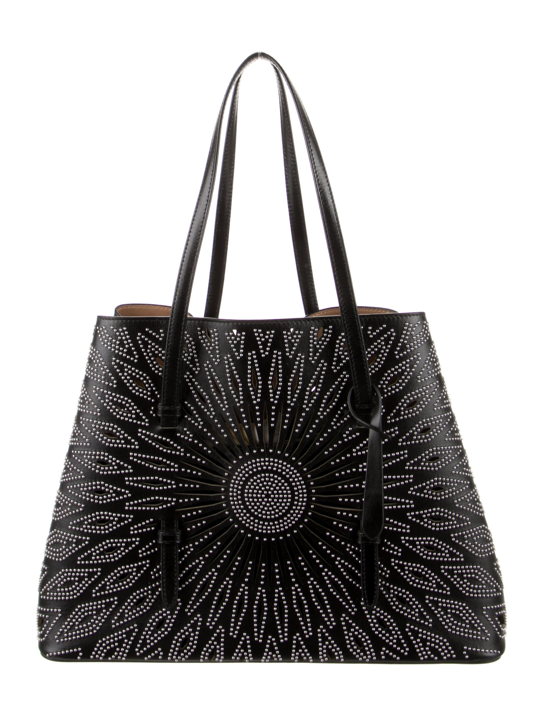 Alaïa Leather Stud Shoulder Bag - Black Shoulder Bags, Handbags ...