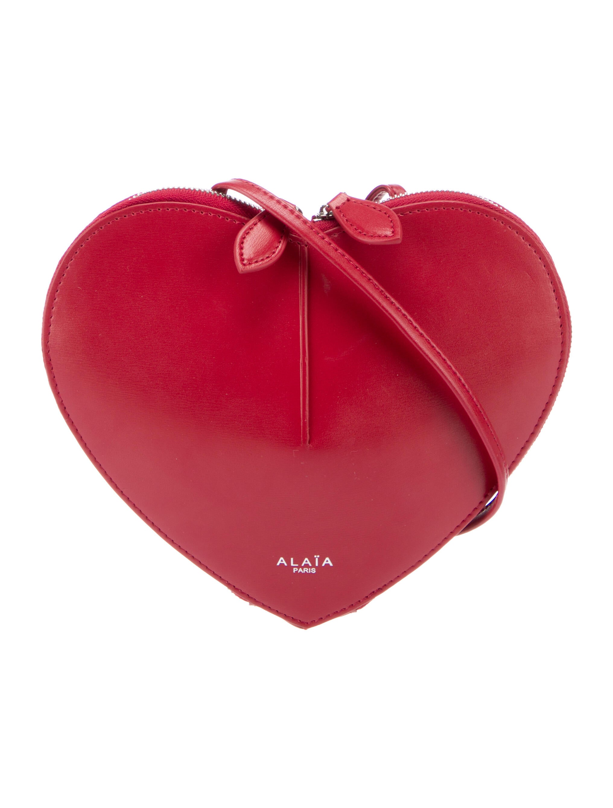 Alaïa Leather Heart Crossbody Bag - Red Crossbody Bags, Handbags ...