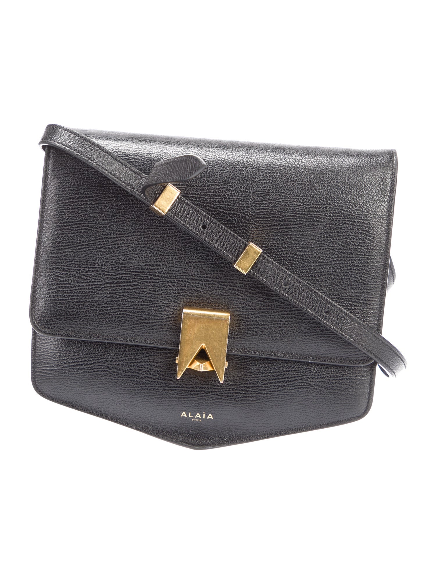 Alaïa Leather Shoulder Bag - Black Shoulder Bags, Handbags - AL293586 ...