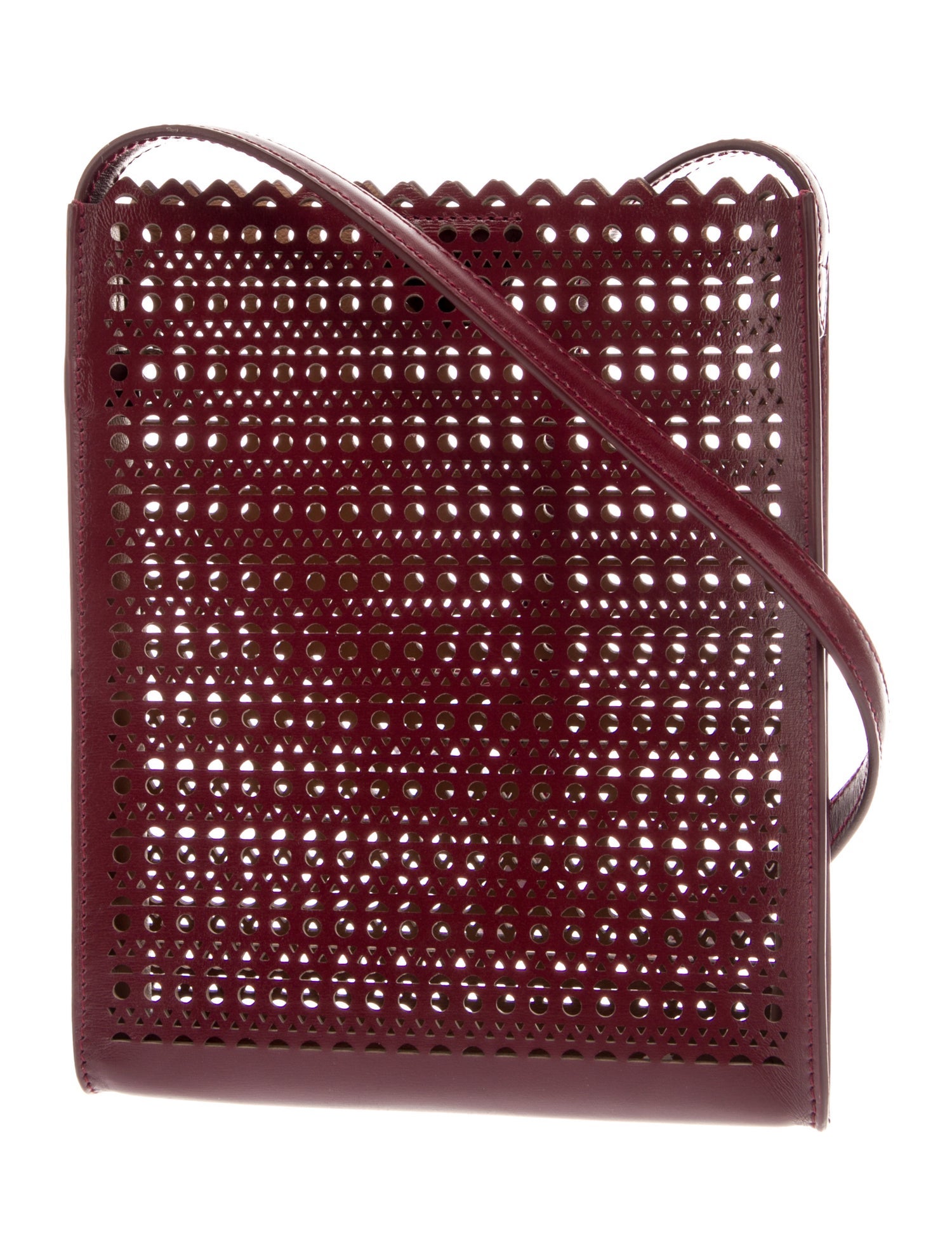 Alaïa Minaudière w/ Tags - Burgundy Crossbody Bags, Handbags - AL296547 ...