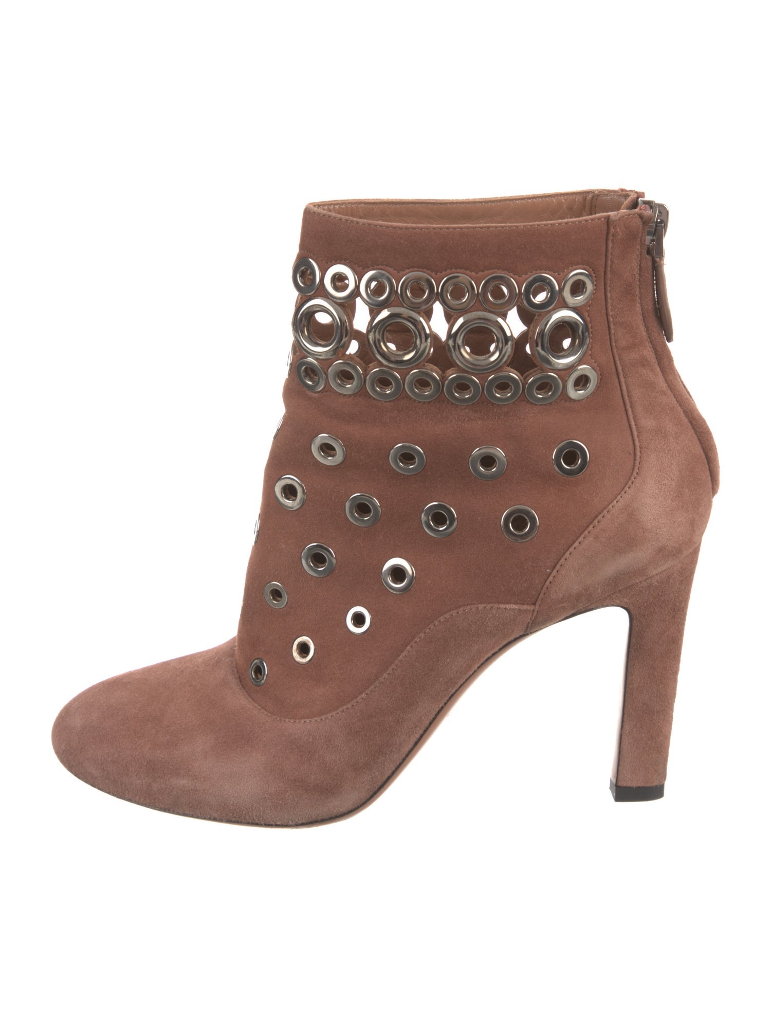 Alaïa Suede Keyhole Accent Boots - Brown Boots, Shoes - AL297152 | The ...